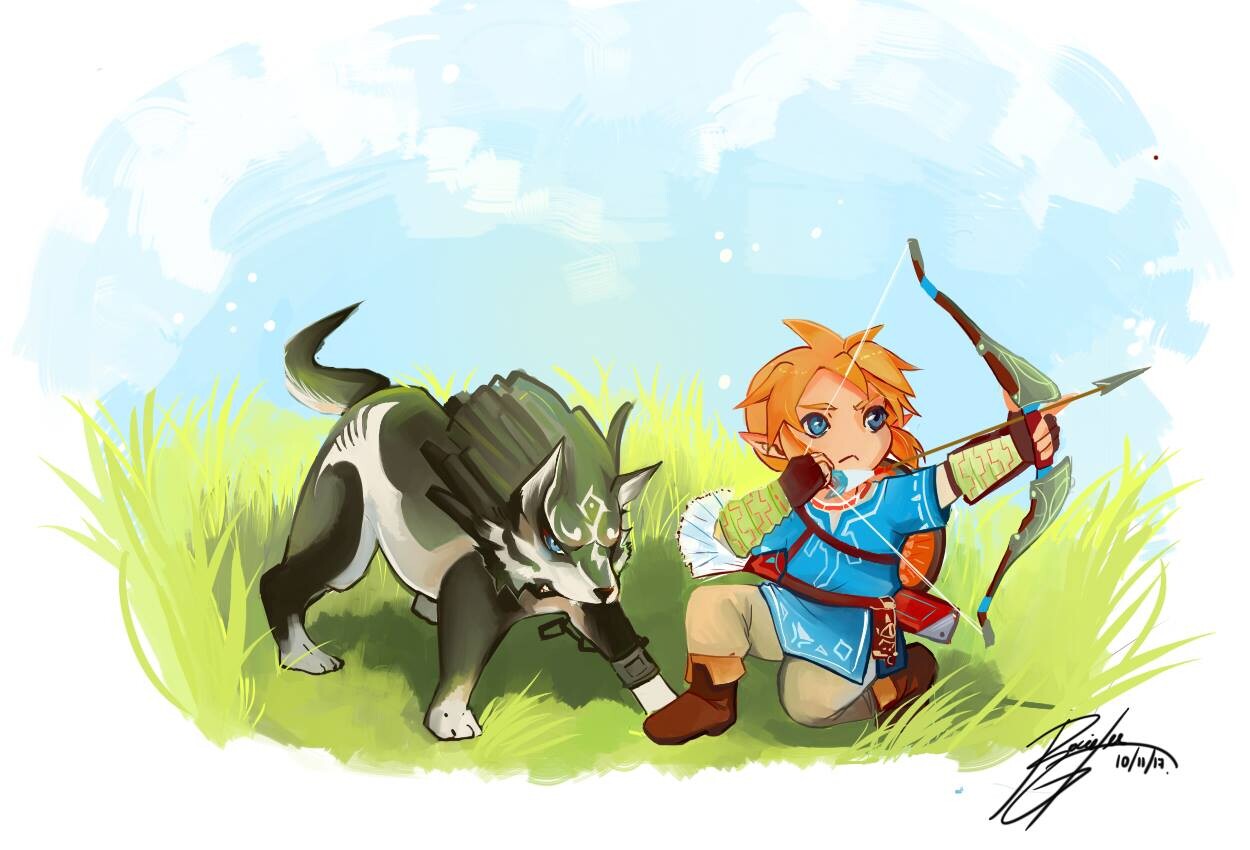 ArtStation - Link And Wolf Link
