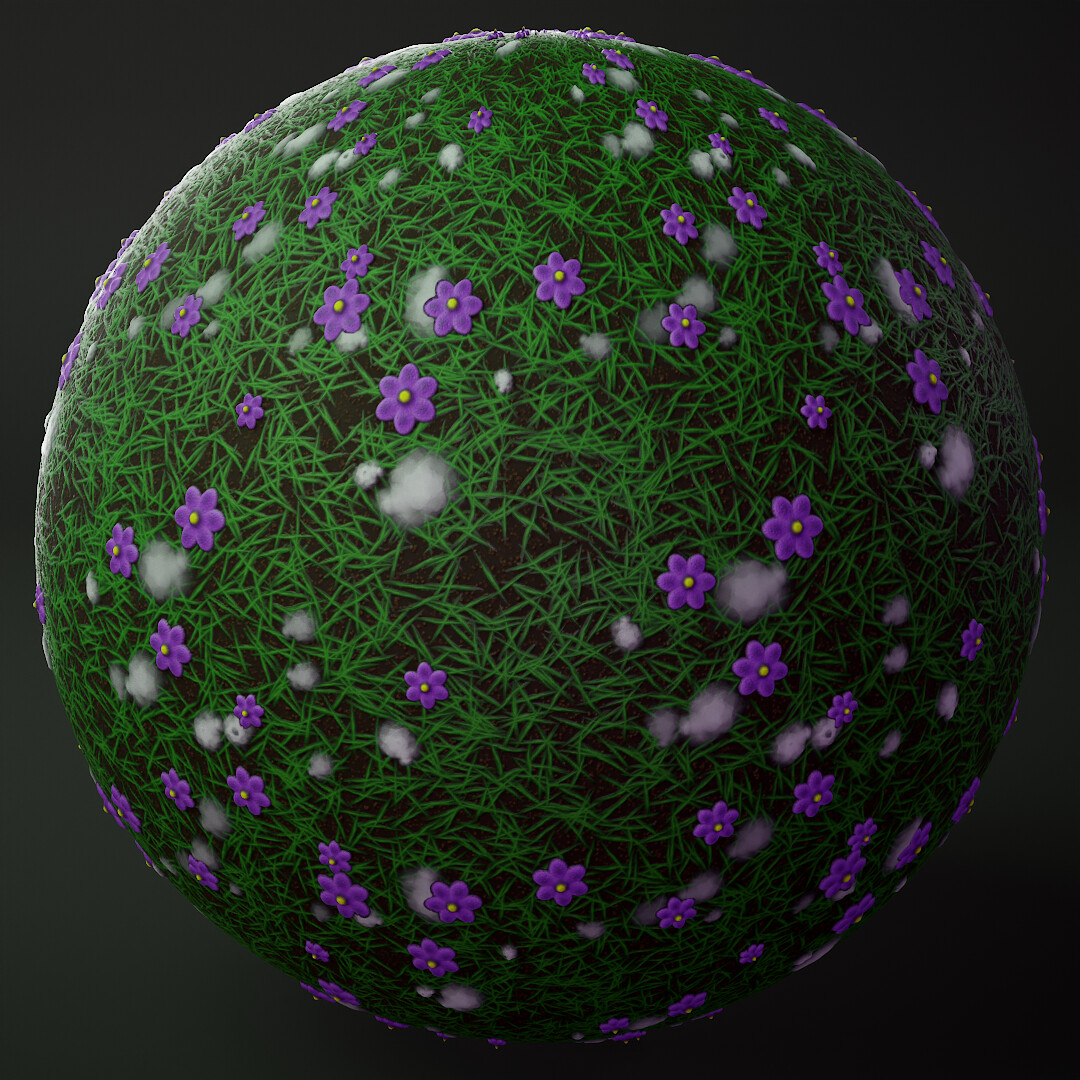 Jamel McIlhany - Substance Designer_Stylized_Grass, Ground