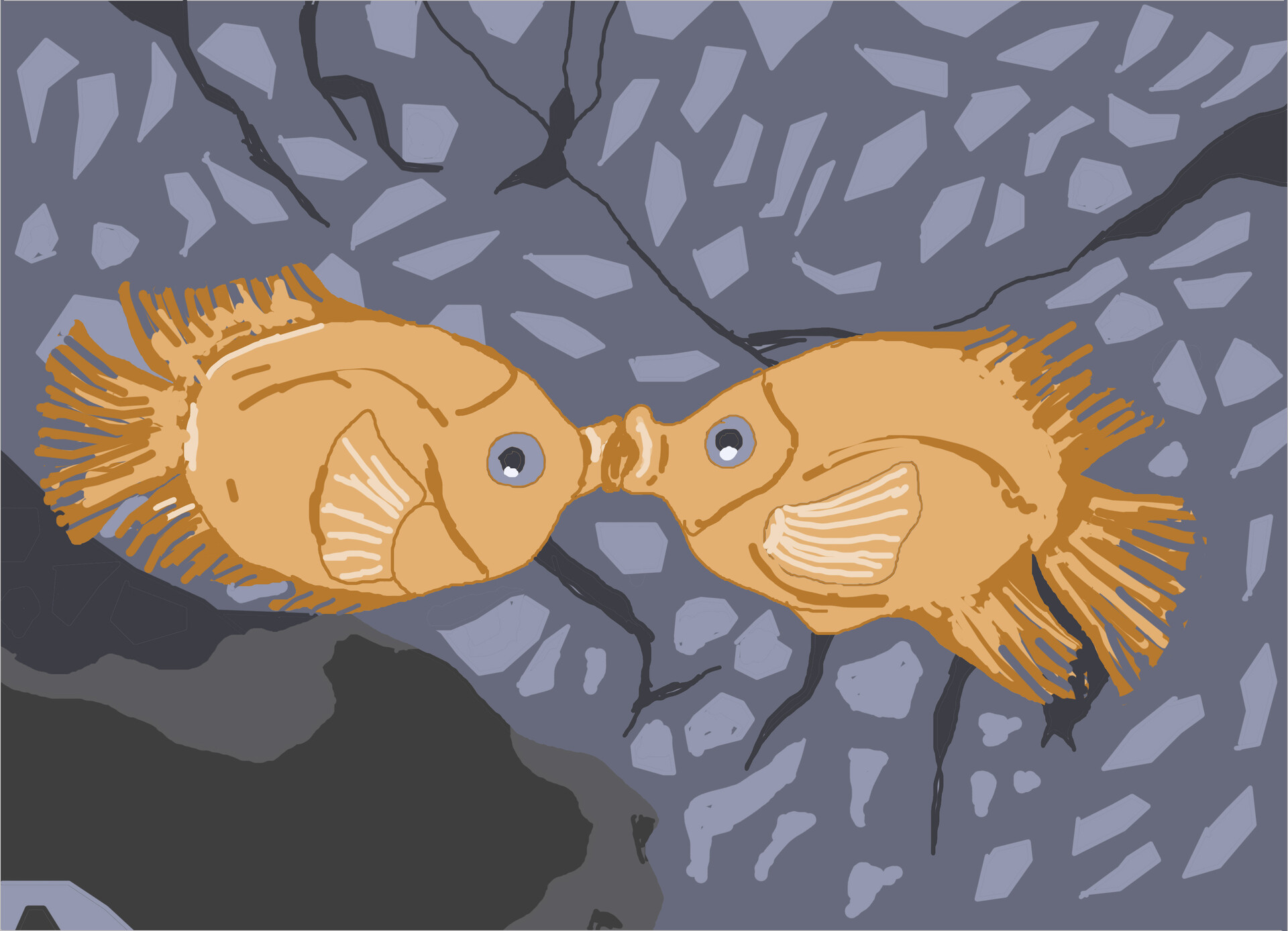 ArtStation - fish kissing