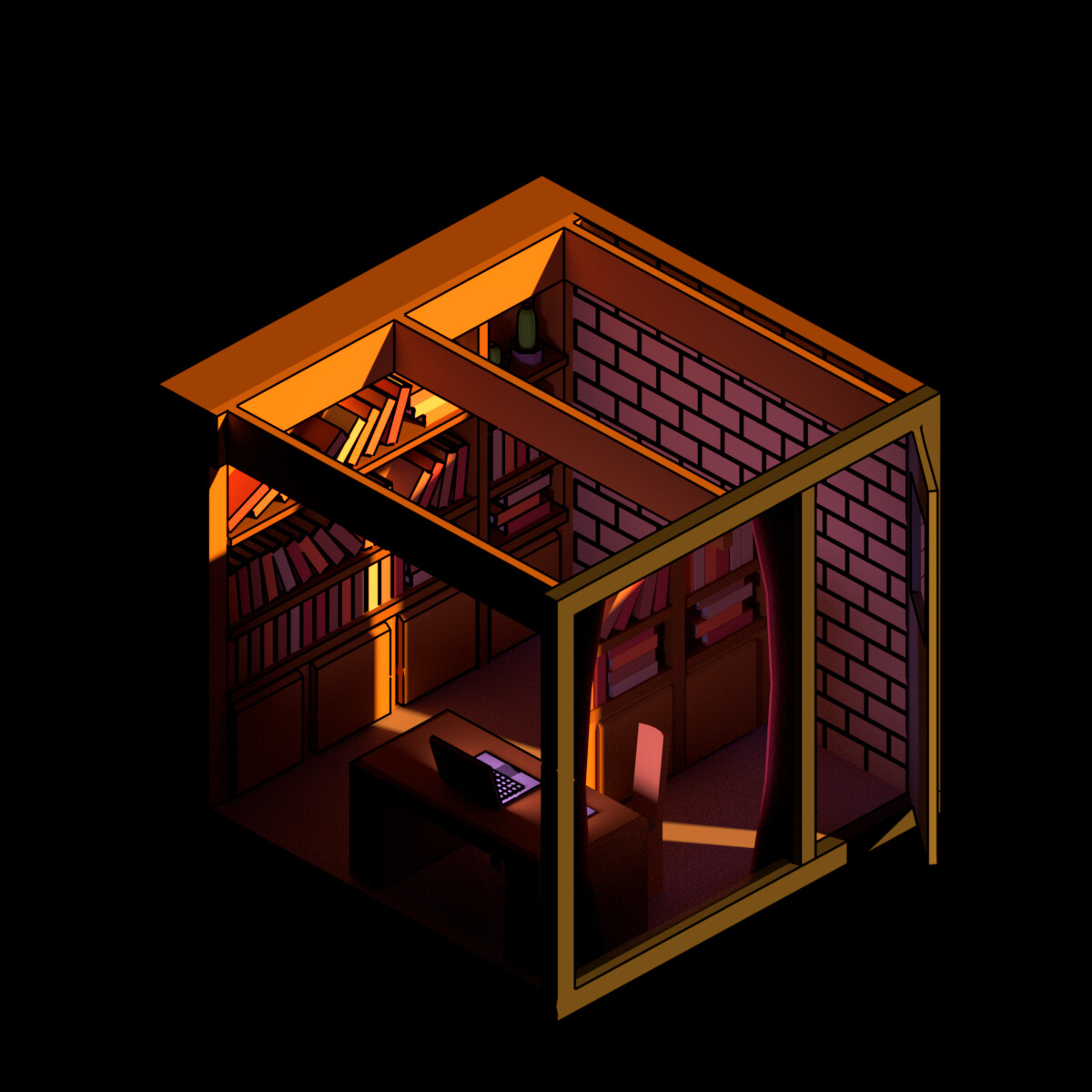 ArtStation - Isometric Rooms