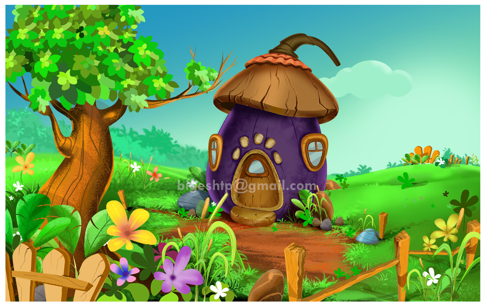 ArtStation - concept sketch BG FOR KIDS PROJECT