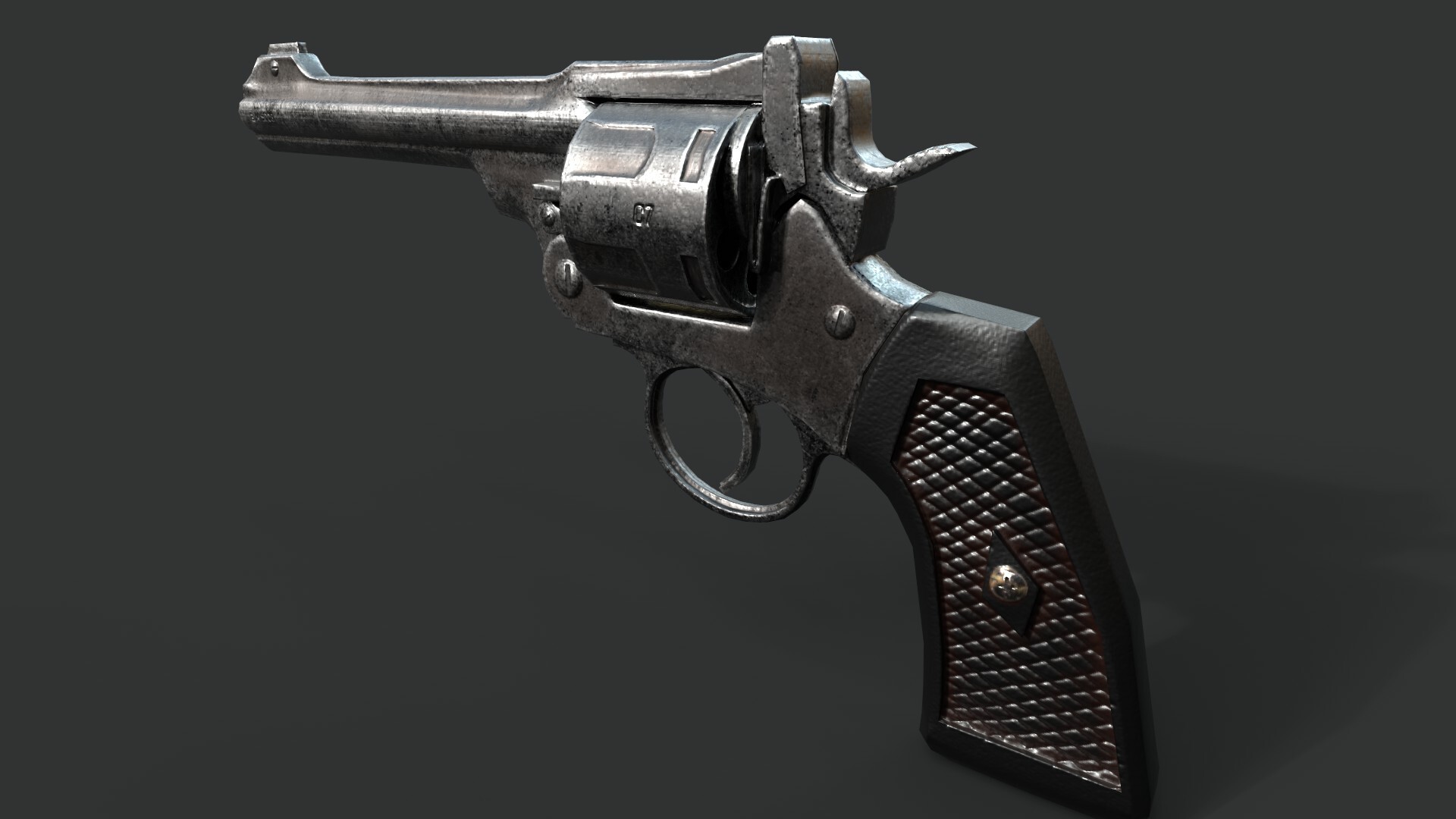 ArtStation - Lowpoly Realistic Revolver