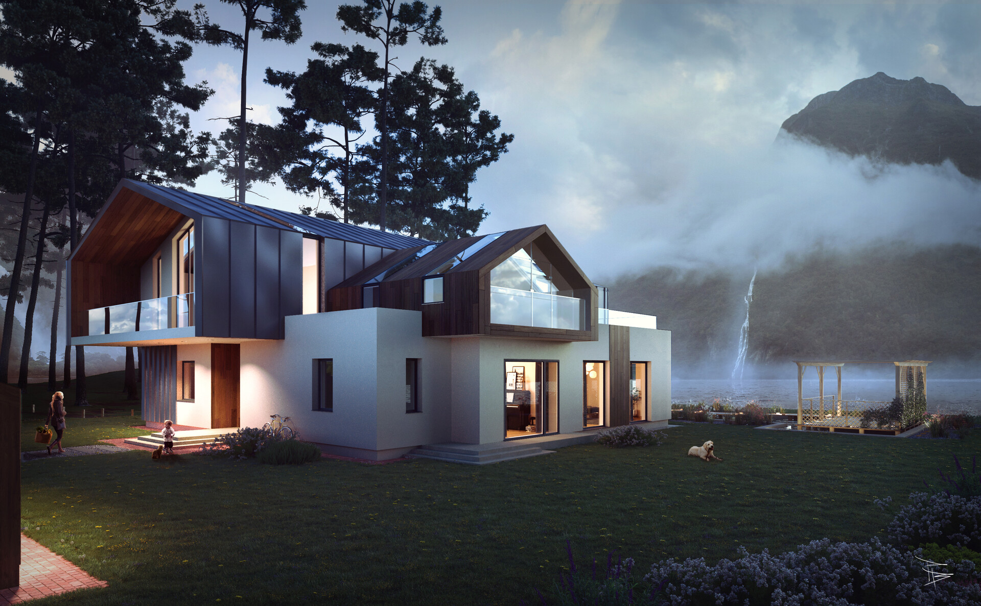 ArtStation - The Fjord House