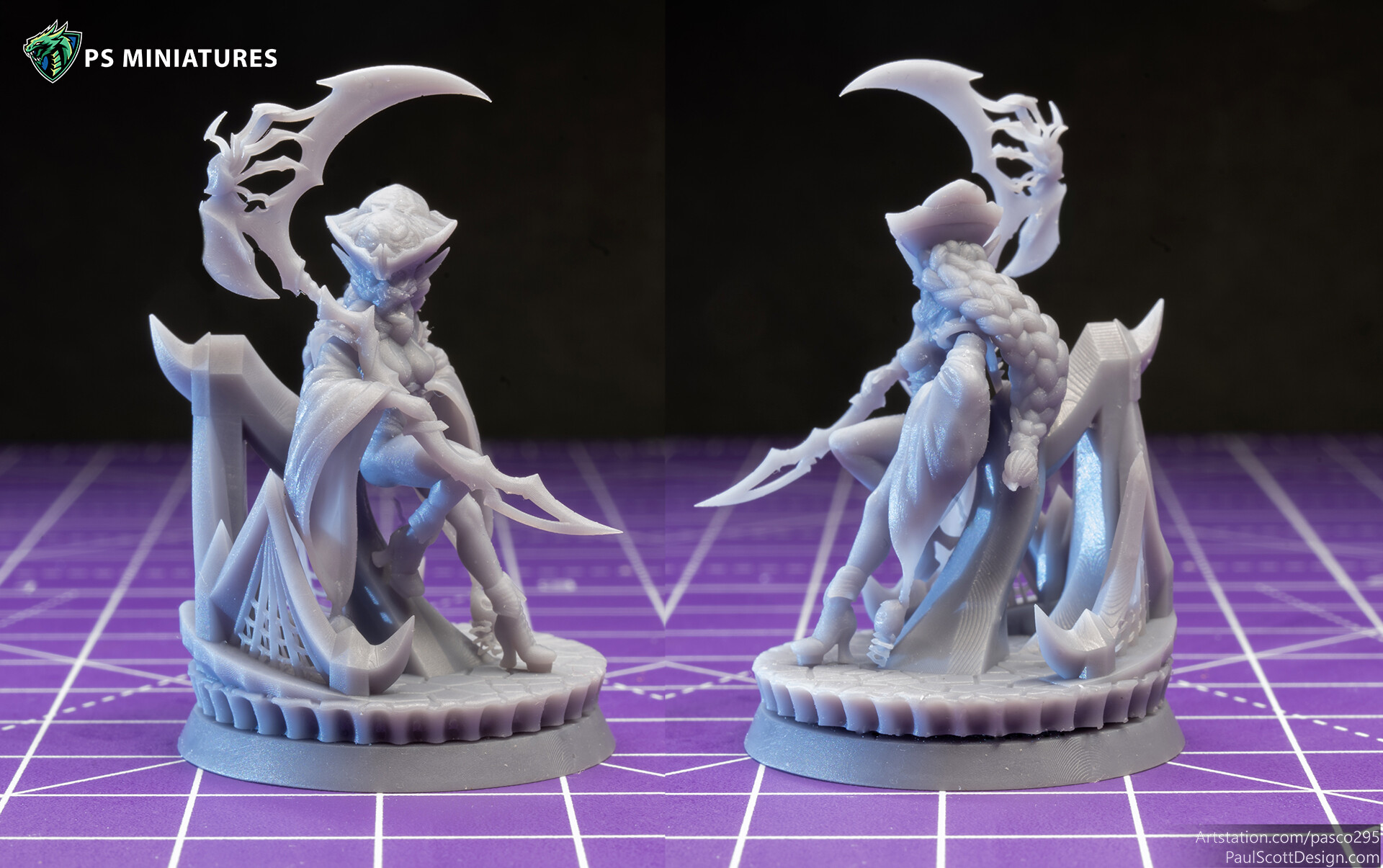 Paul Scott - Drow Reaper - 3D Printable