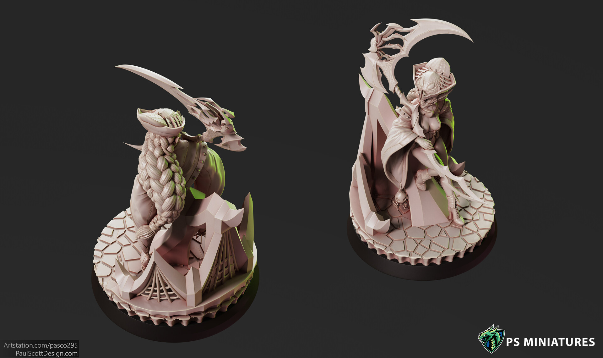 Paul Scott - Drow Reaper - 3D Printable