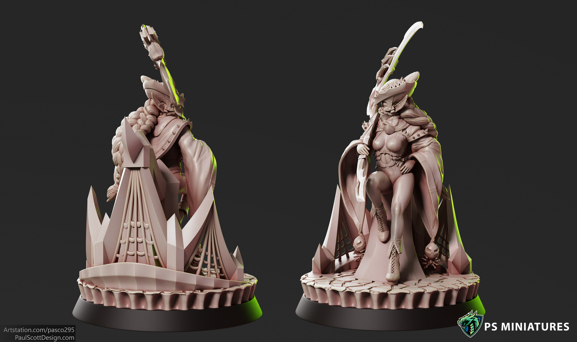 Paul Scott - Drow Reaper - 3D Printable