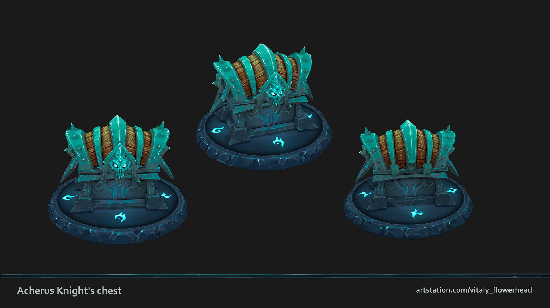 ArtStation - Acherus Knight's chest - World of Warcraft fan art