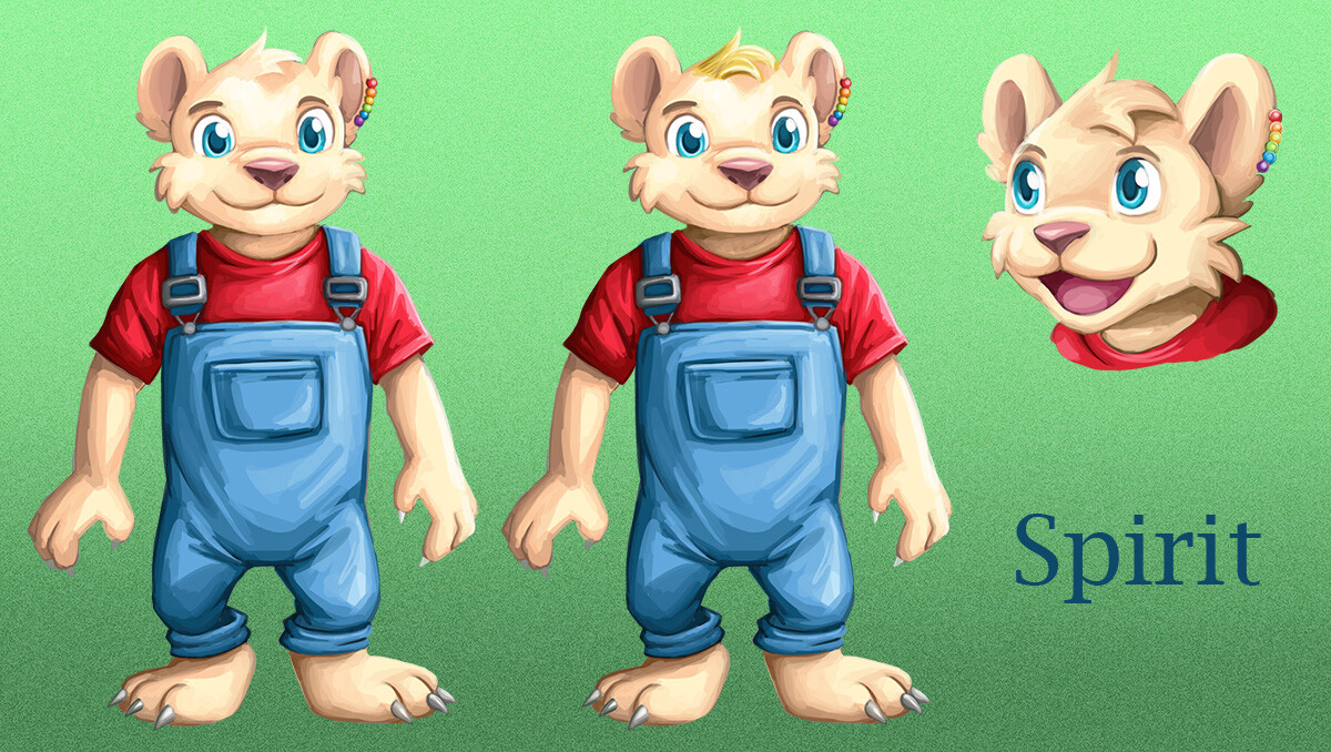 Susanne van Schaik - Spirit the Bear reference sheet