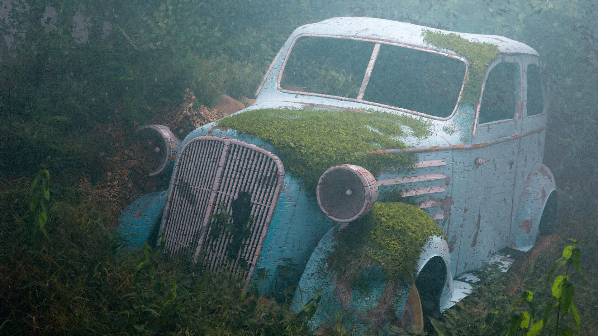 ArtStation - Abandoned Car