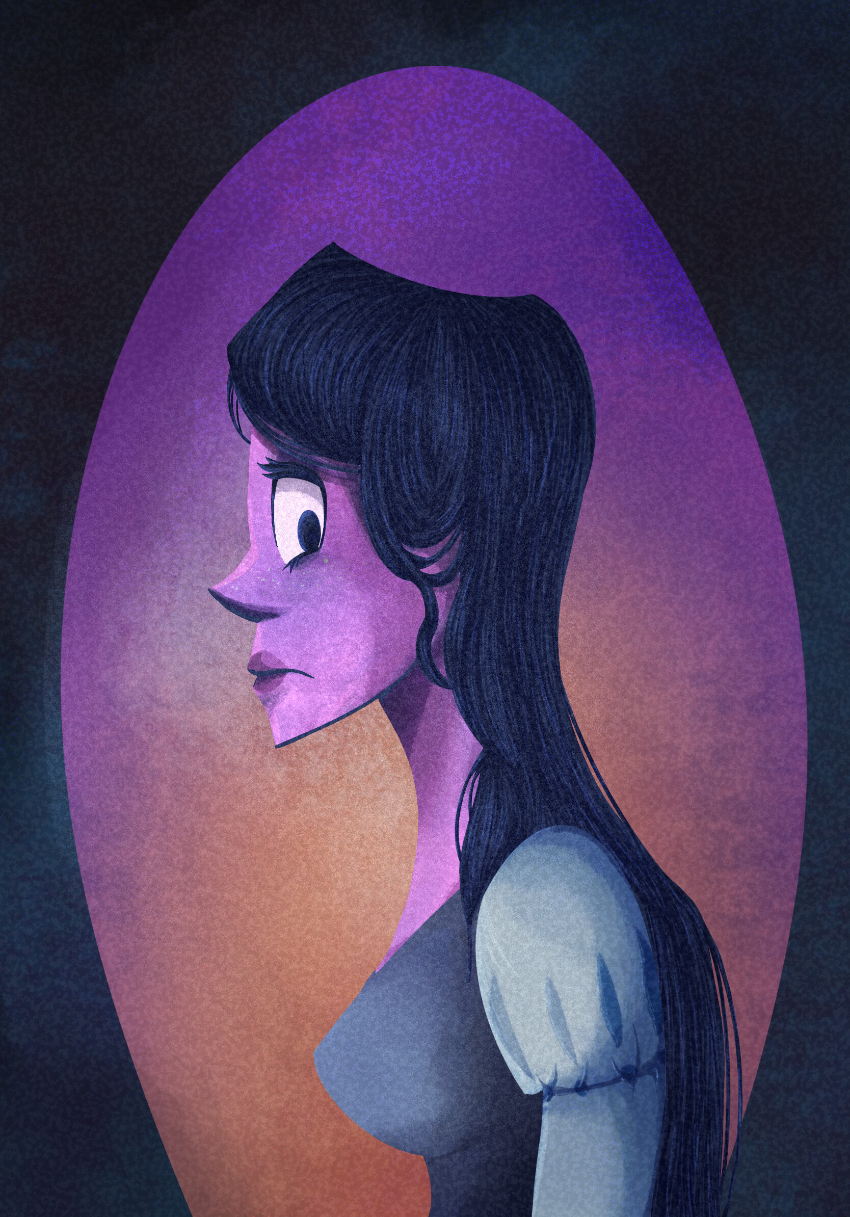 ArtStation - Purple Lady