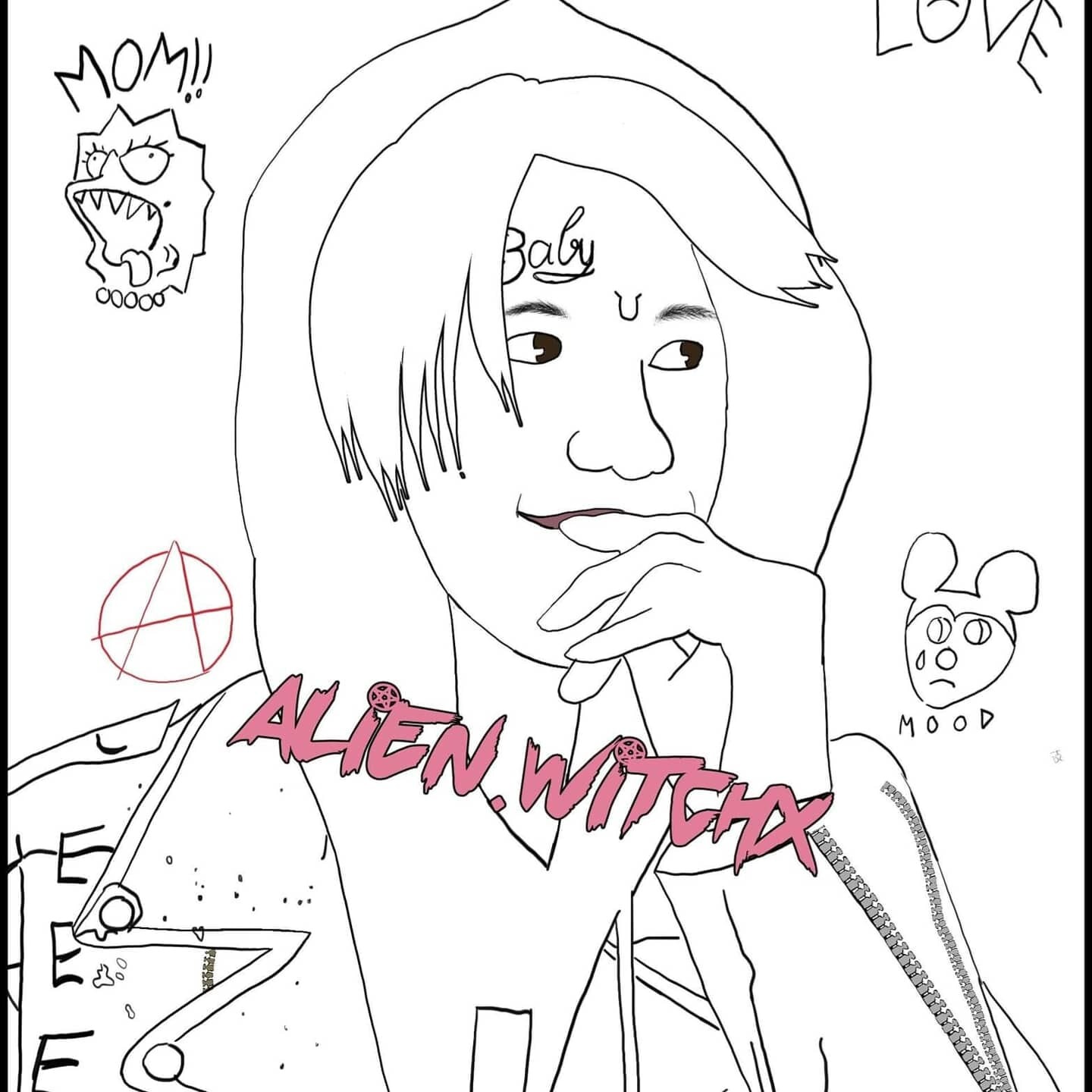 lil peep coloring pages