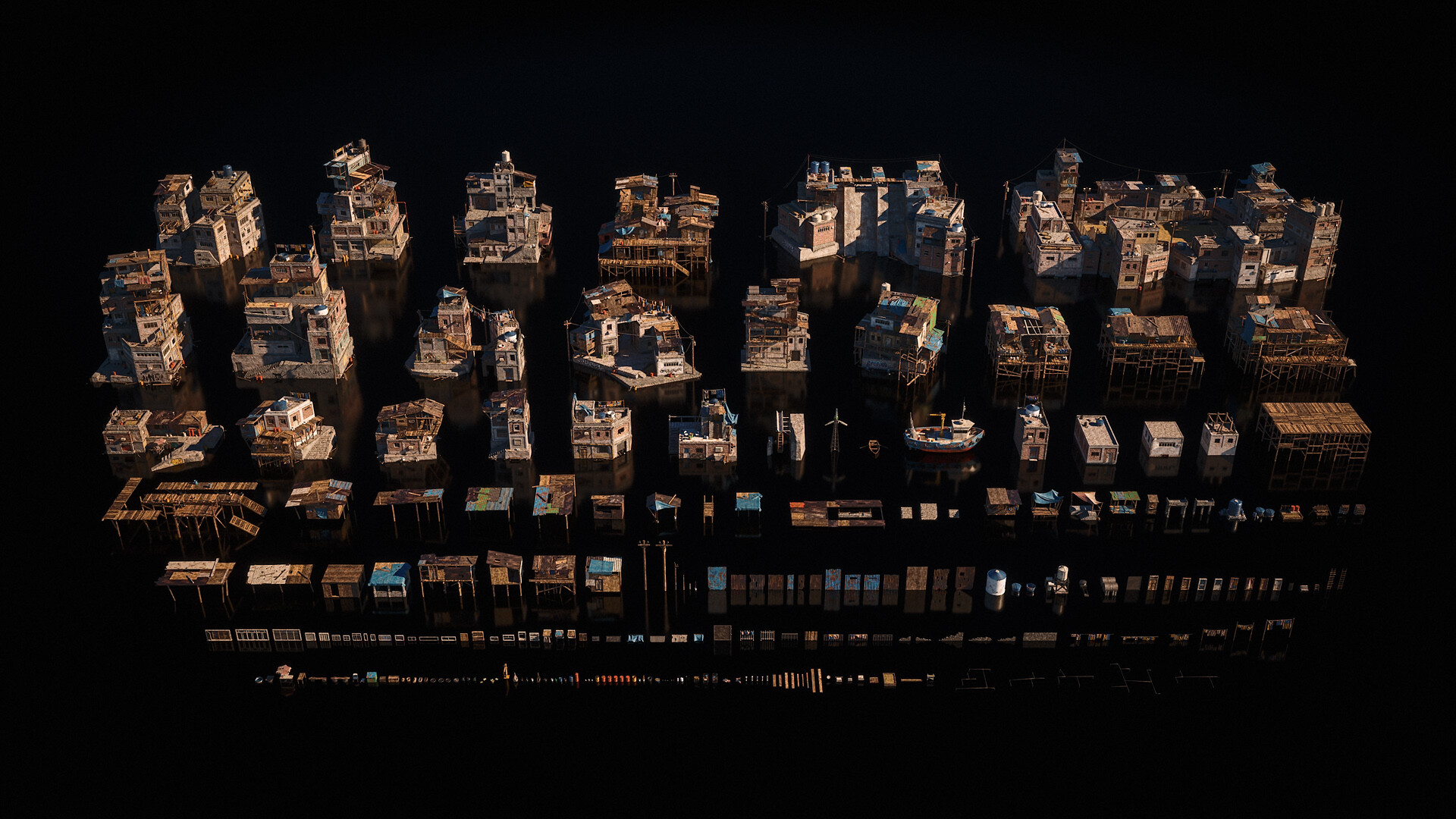 KitBash3D - FAVELAS - 3D ASSET KIT