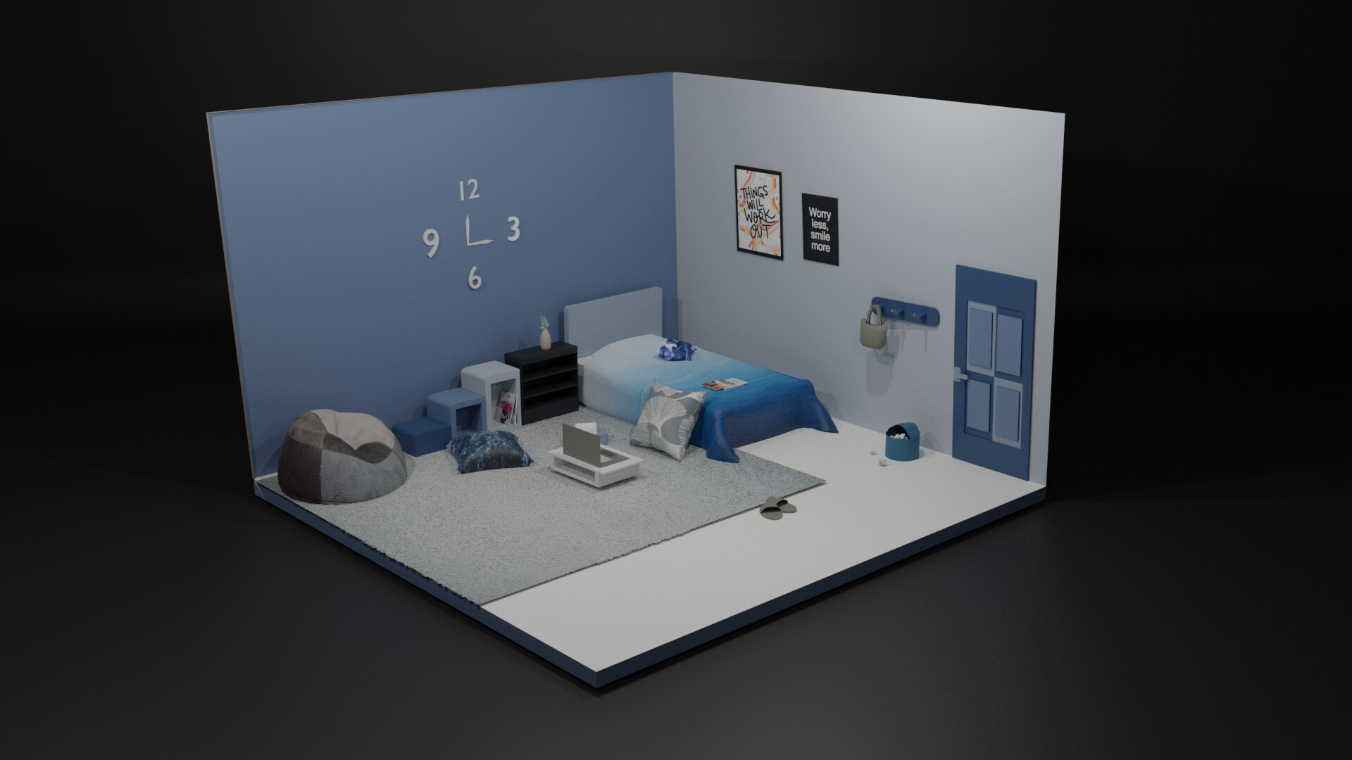 ArtStation - Isometric Bedroom