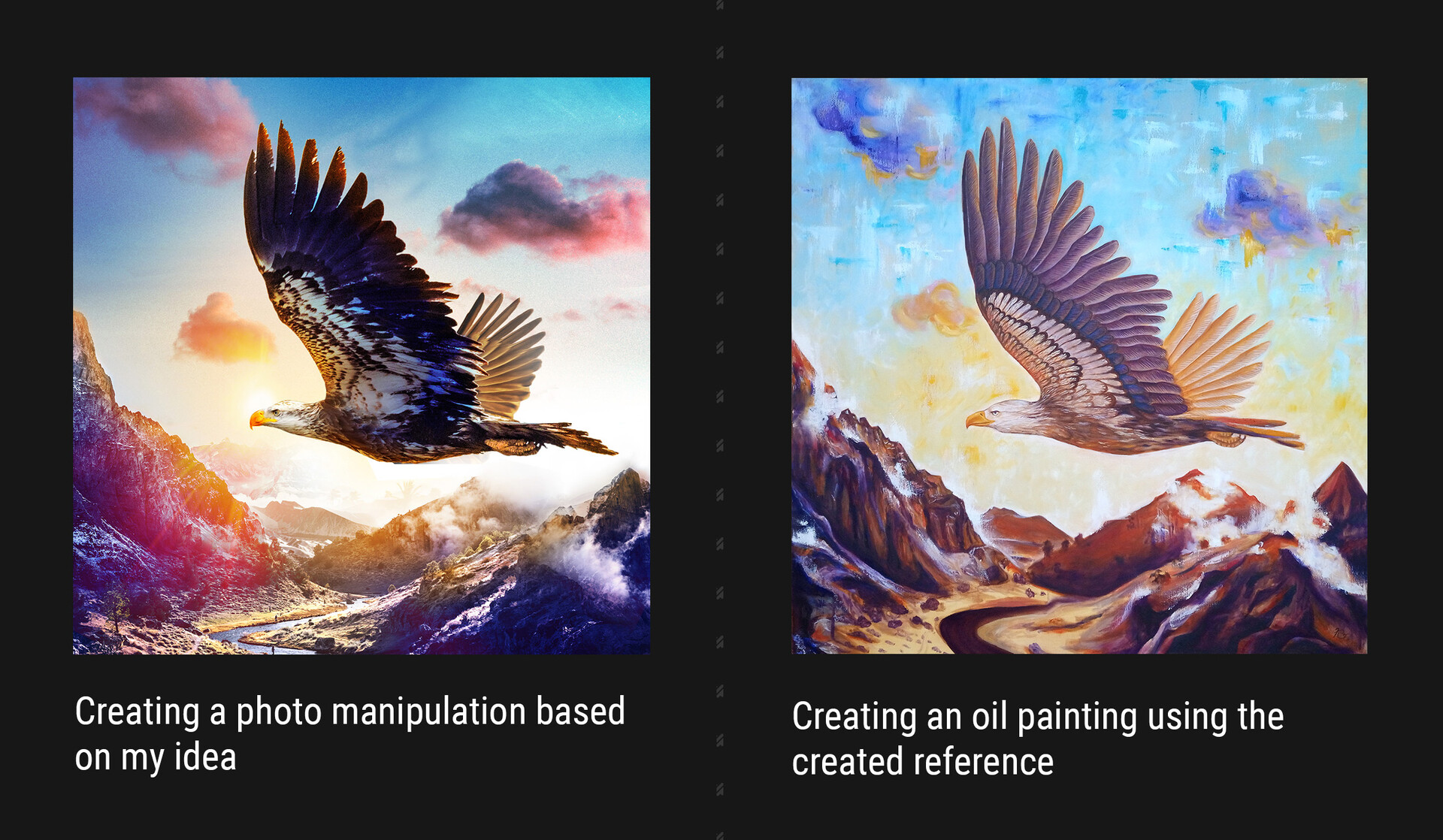 Anna Ponomarenko - Freedom flying, Photo-manipulation + Traditional ...