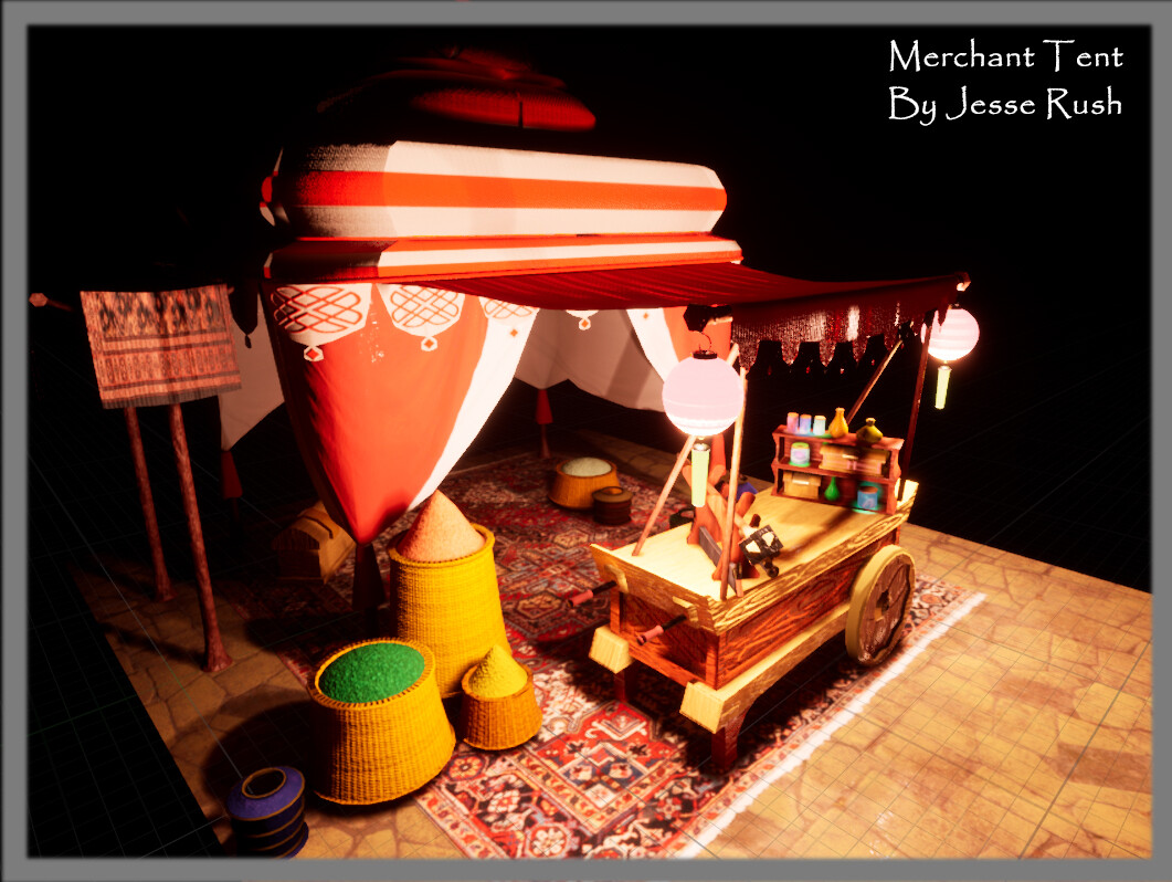 ArtStation - Merchant Tent