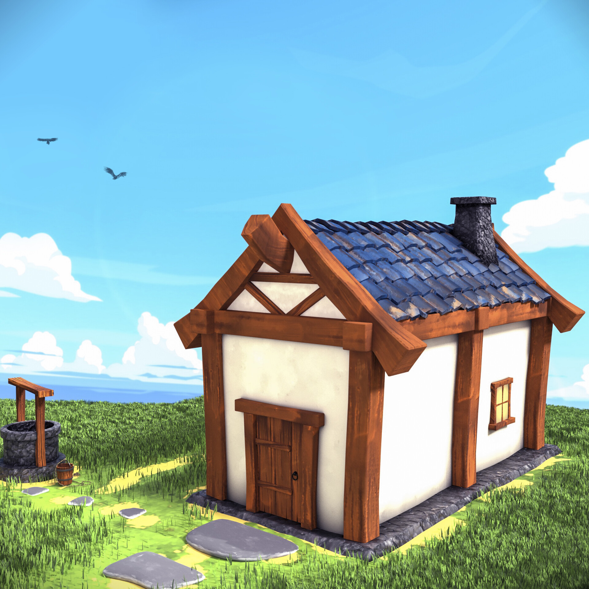ArtStation - Simple Stylized House