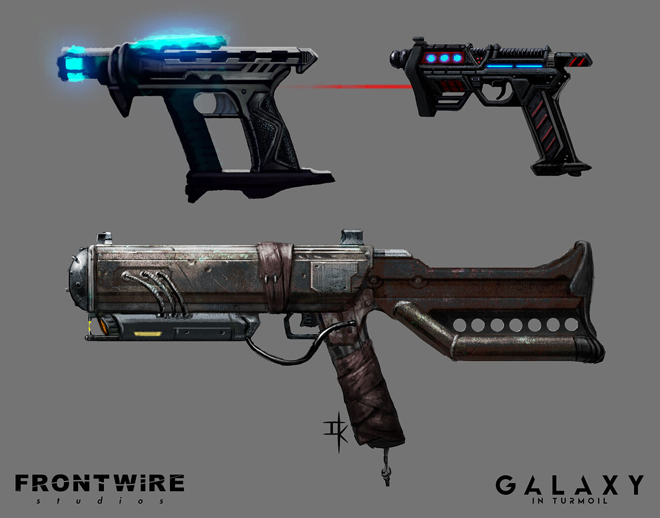 Ian King - Galaxy in Turmoil - Gun Designs