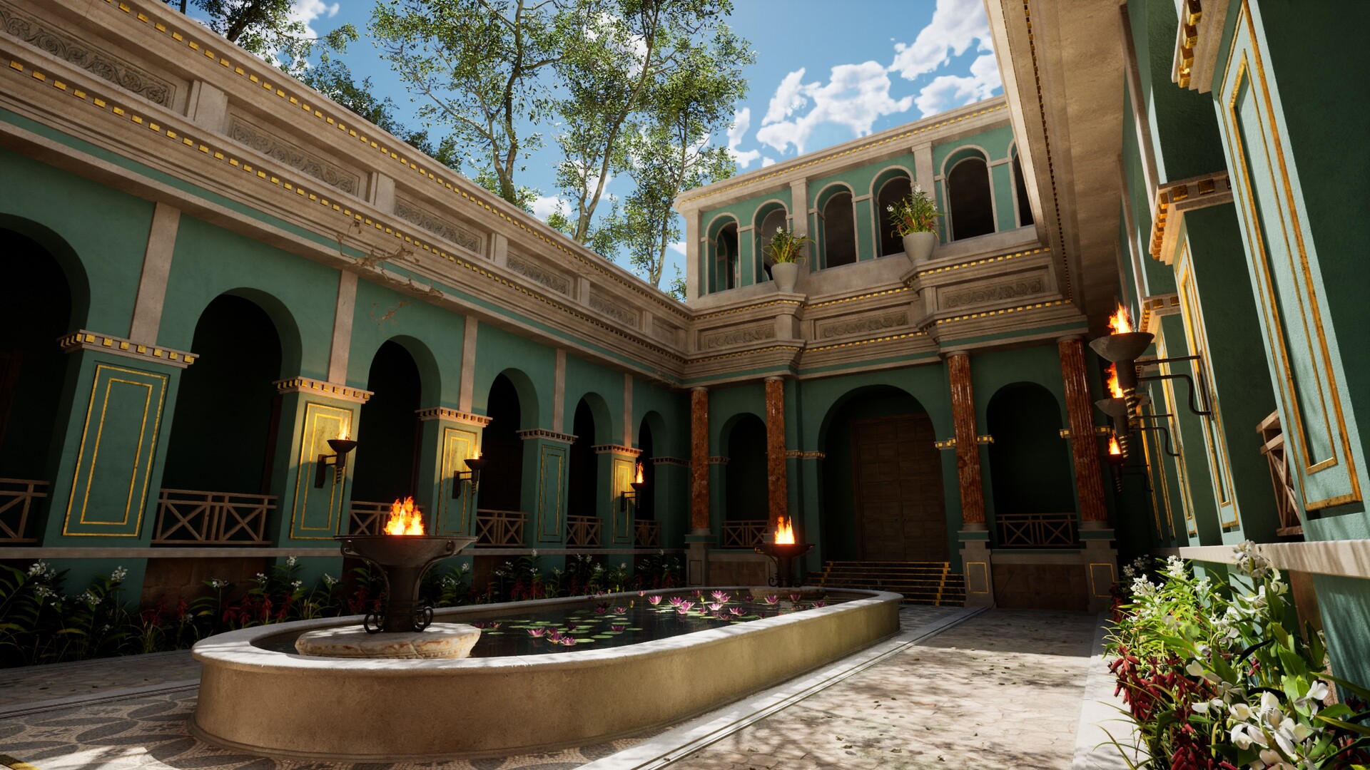 Nathan Nodley - Environment Artist - Roman Courtyard - UE5 with Lumen