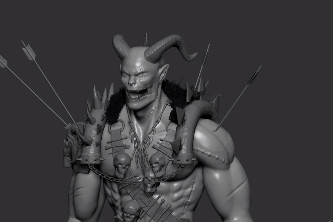 ArtStation - Demon Creature sculpt