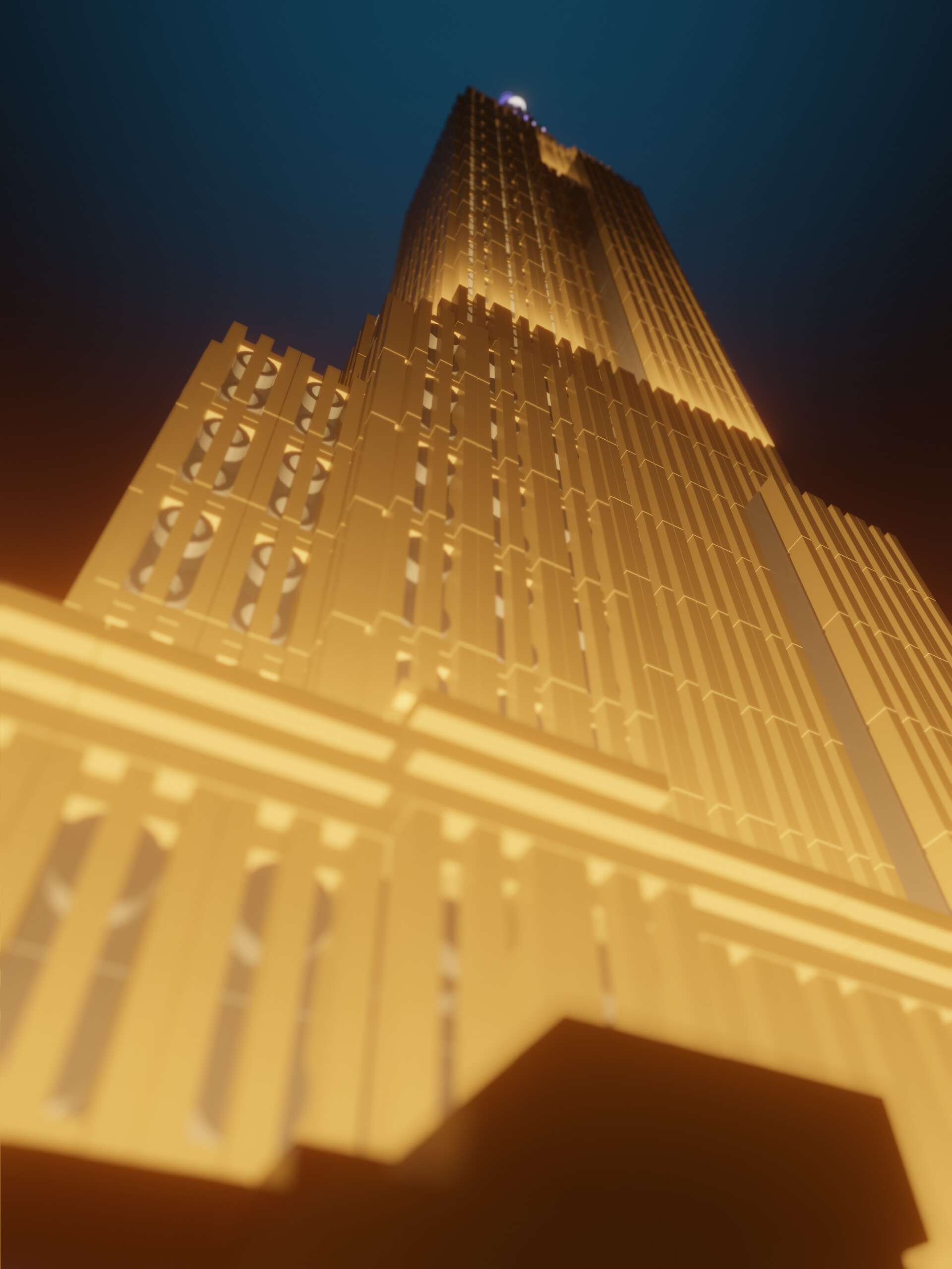 ArtStation - The Blooming Tower of Lego