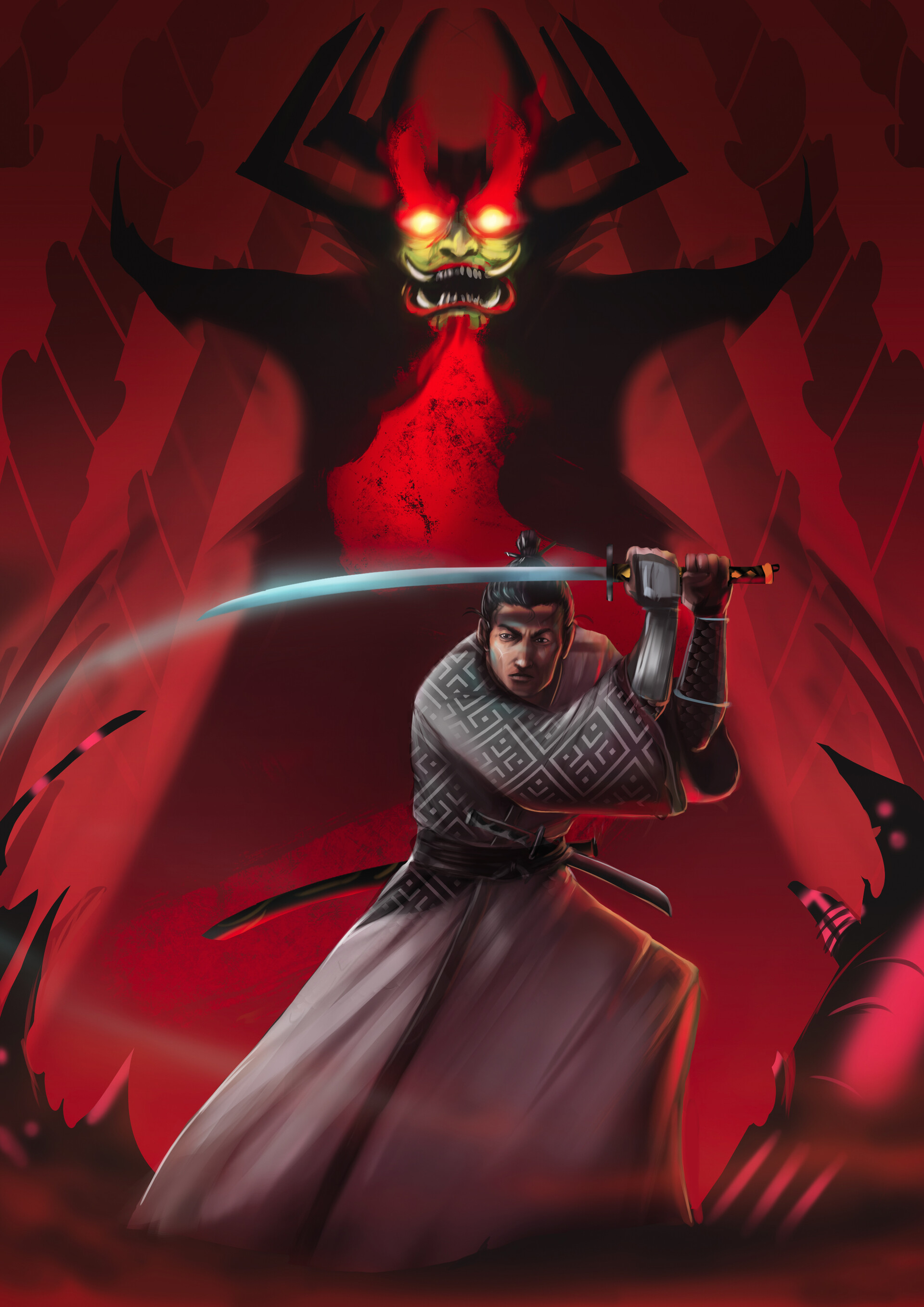 Samurai Jack Fan Art Nelson Mavare On X: "Timeless Warrior (Apr/03/20)