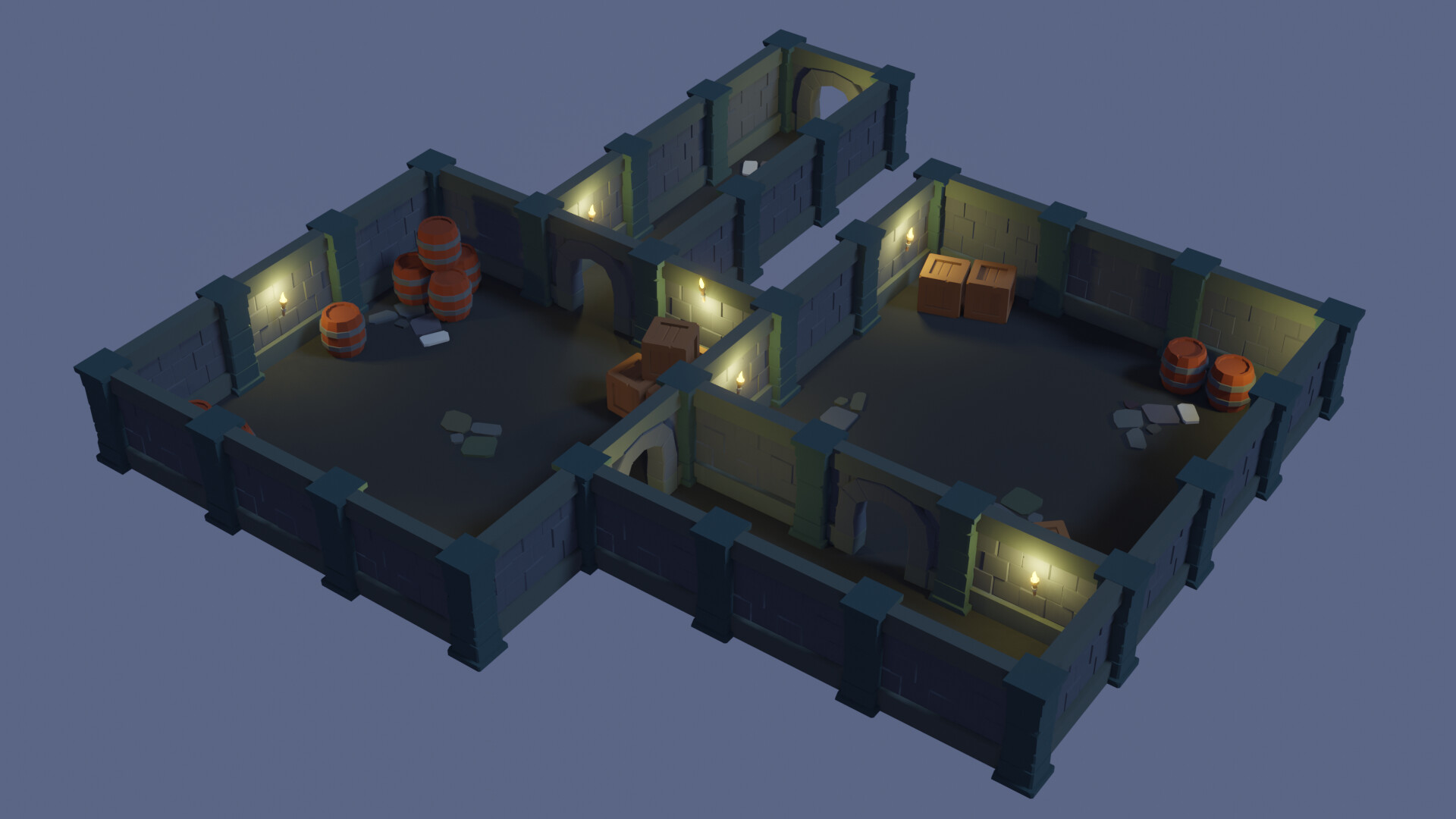 ArtStation - Modular dungeon for games