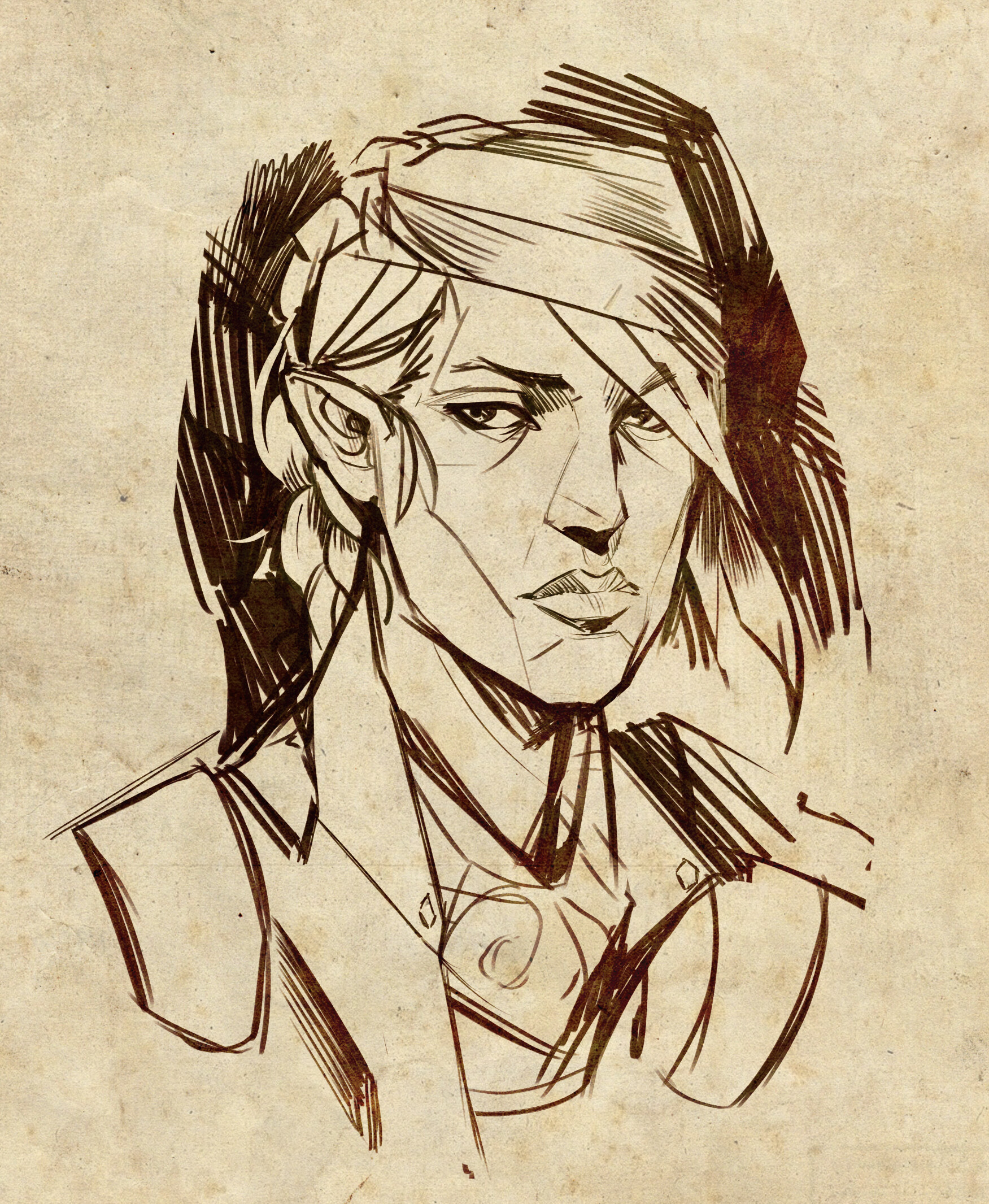 ArtStation - Wanted poster sketches