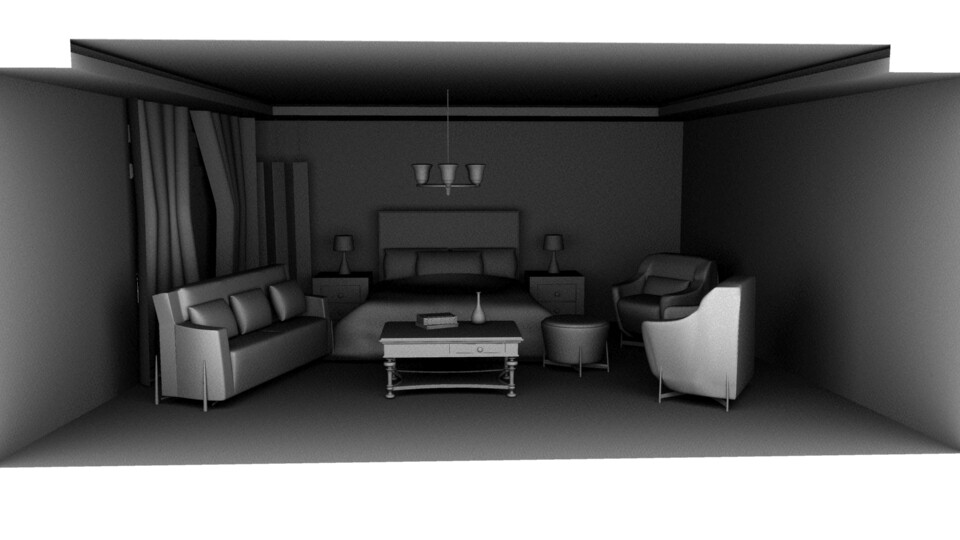 ArtStation - stylized house interior