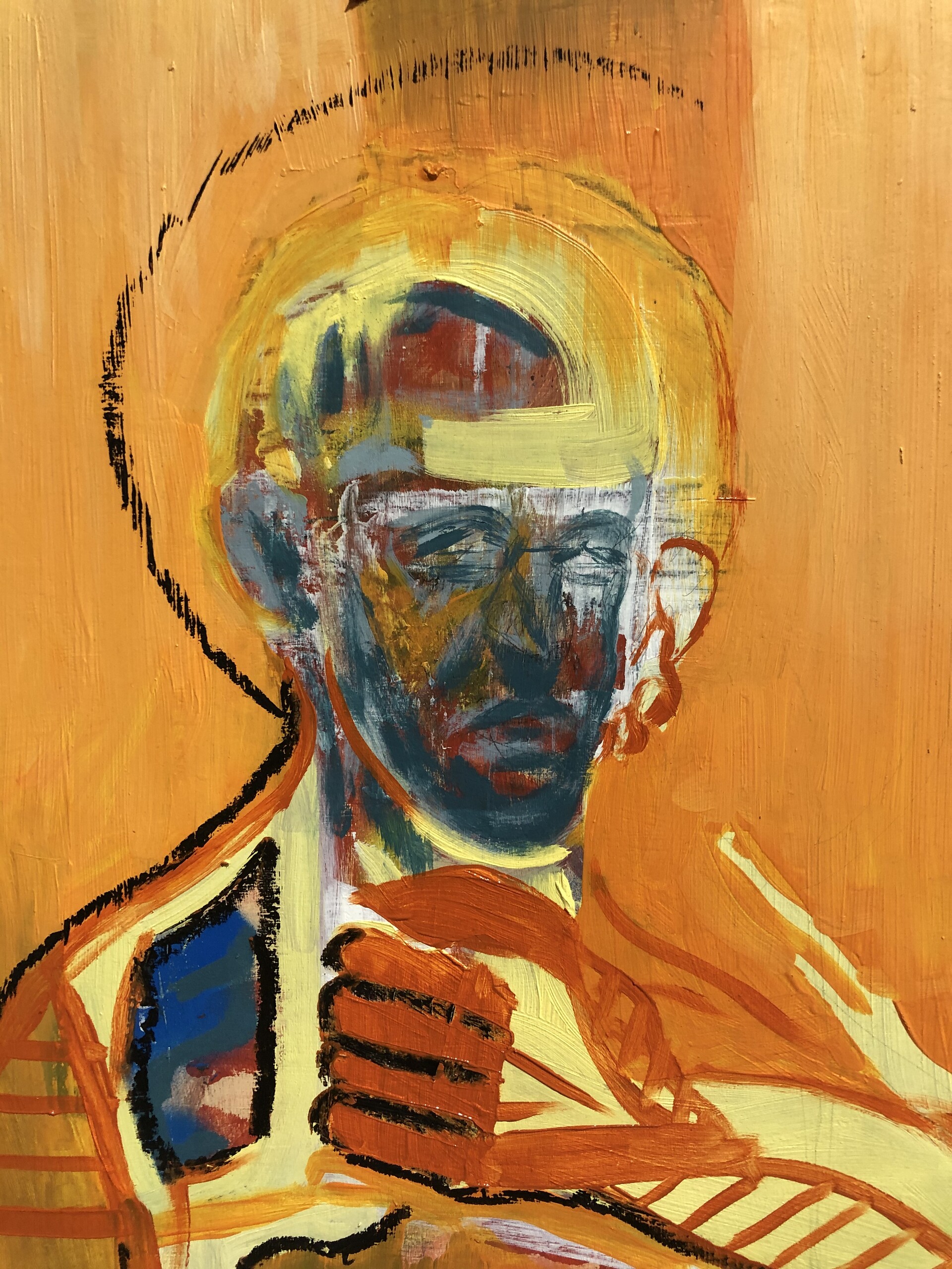 Anson Knopp - Hindsight, pinned to the back of the skull.