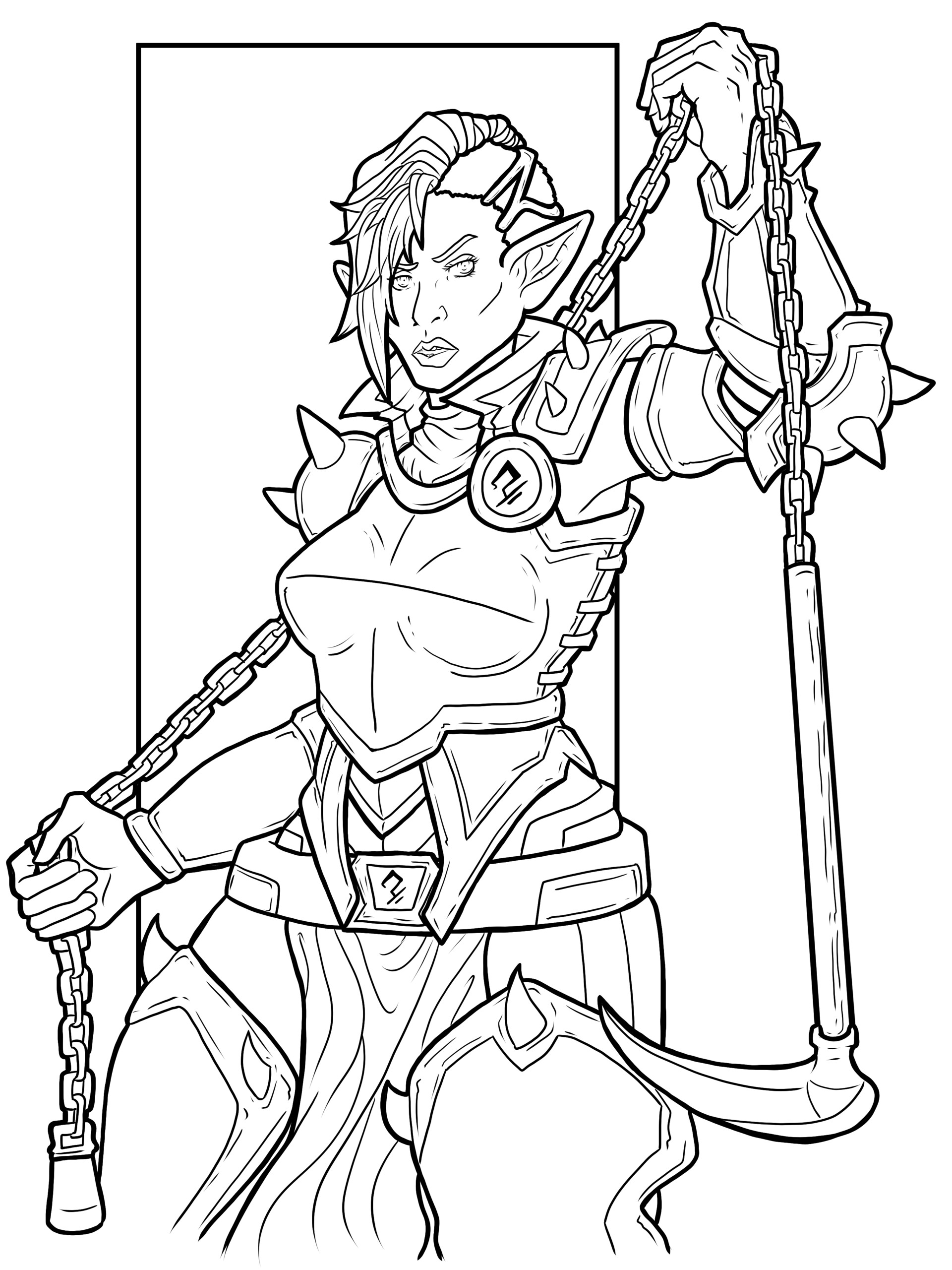 blood elf coloring pages