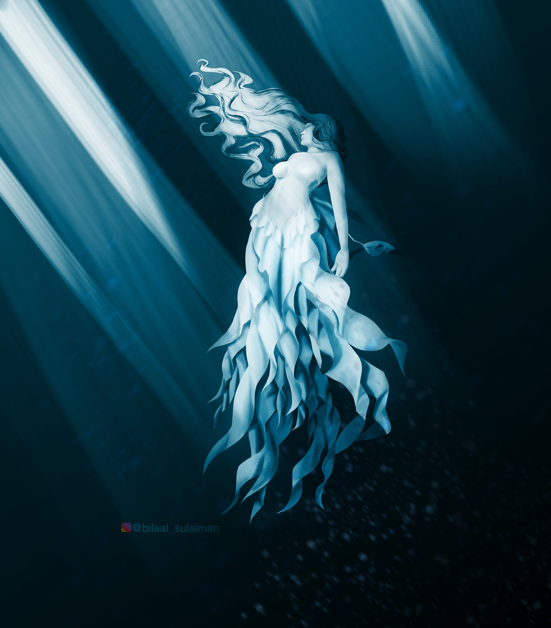 ArtStation - Queen of the Deep Blue