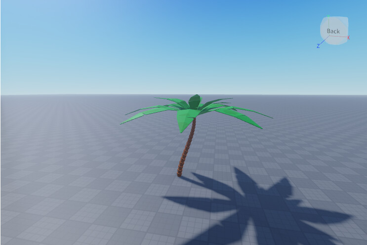 ArtStation - Low poly palm tree made with blender
