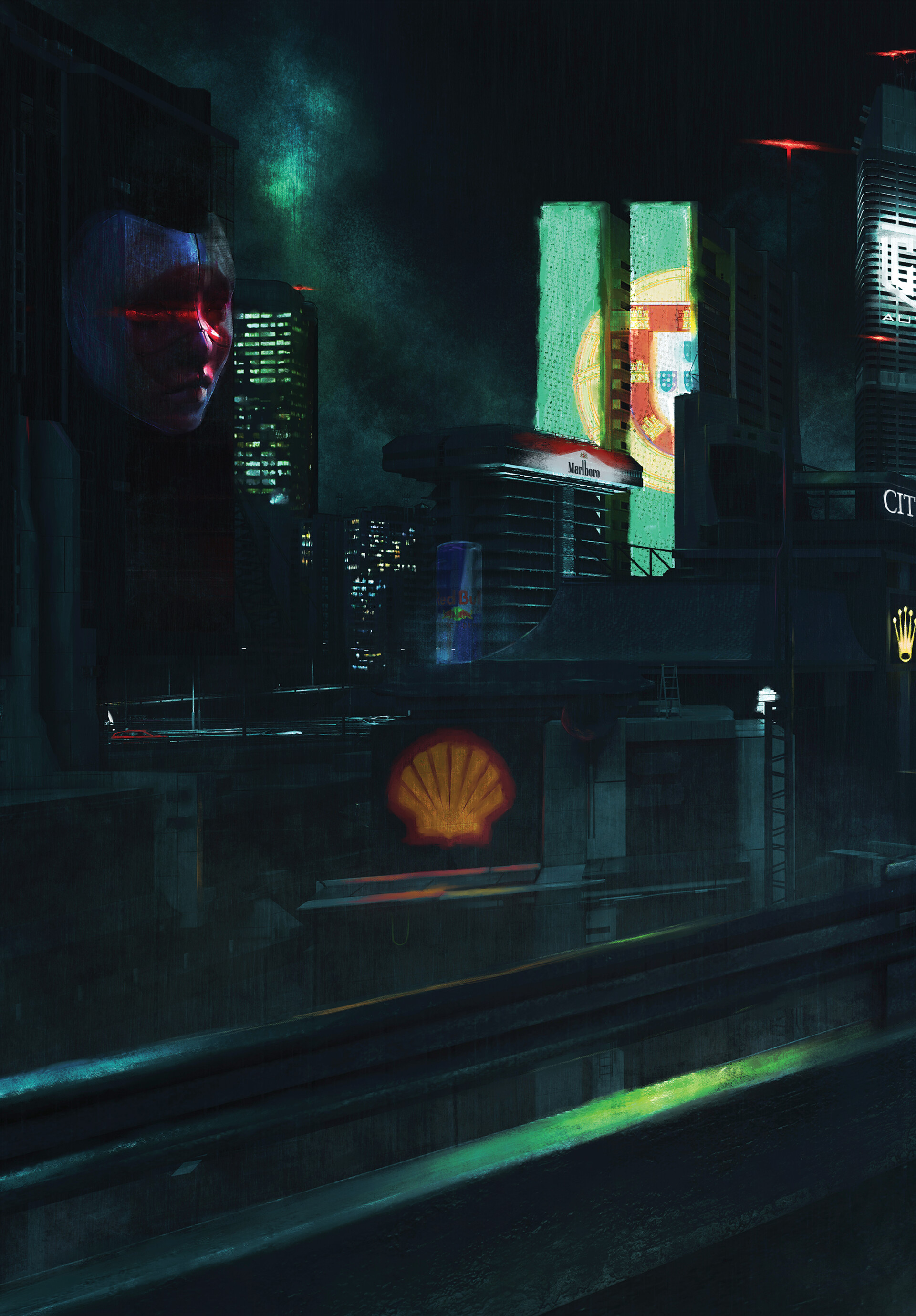 ArtStation - Cyberpunk night