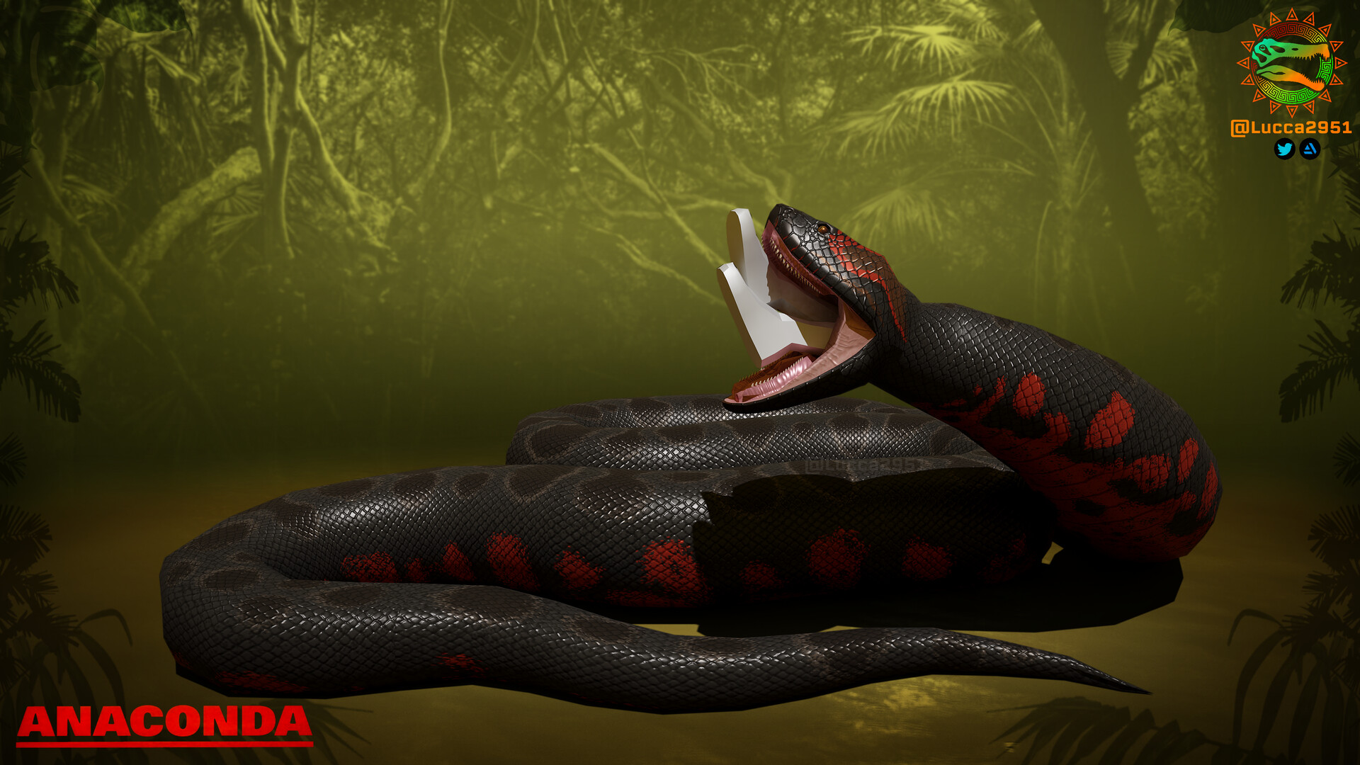 Lucca - Shirishama's Anaconda 3D Model - 1997's ANACONDA