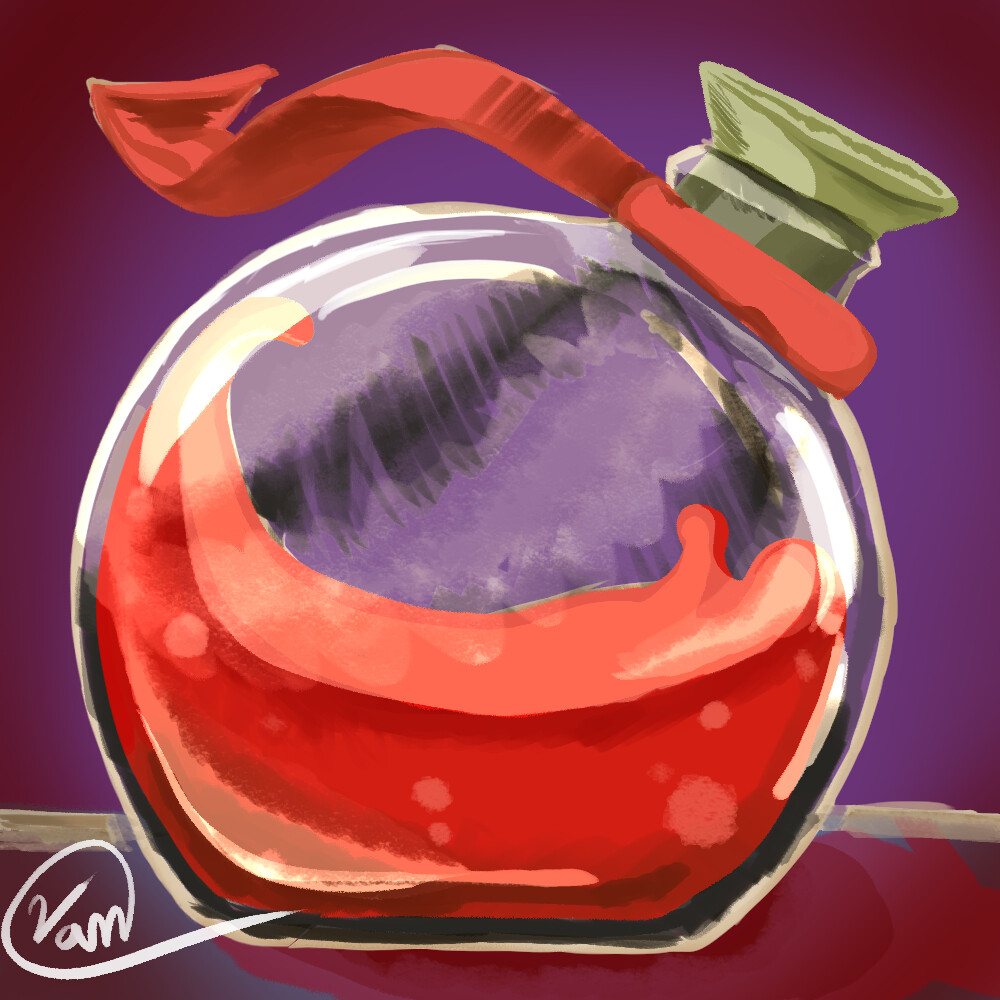 ArtStation - Health Potion Speedpaint