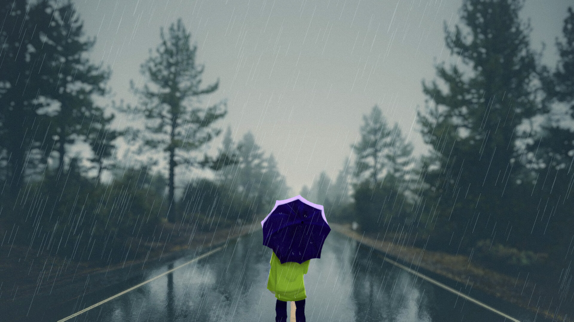 ArtStation - Rainy art for a Rainy day