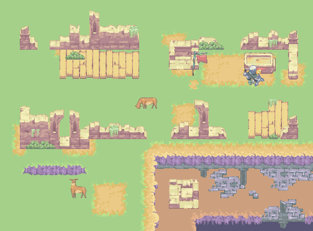 ArtStation - pixel ruin