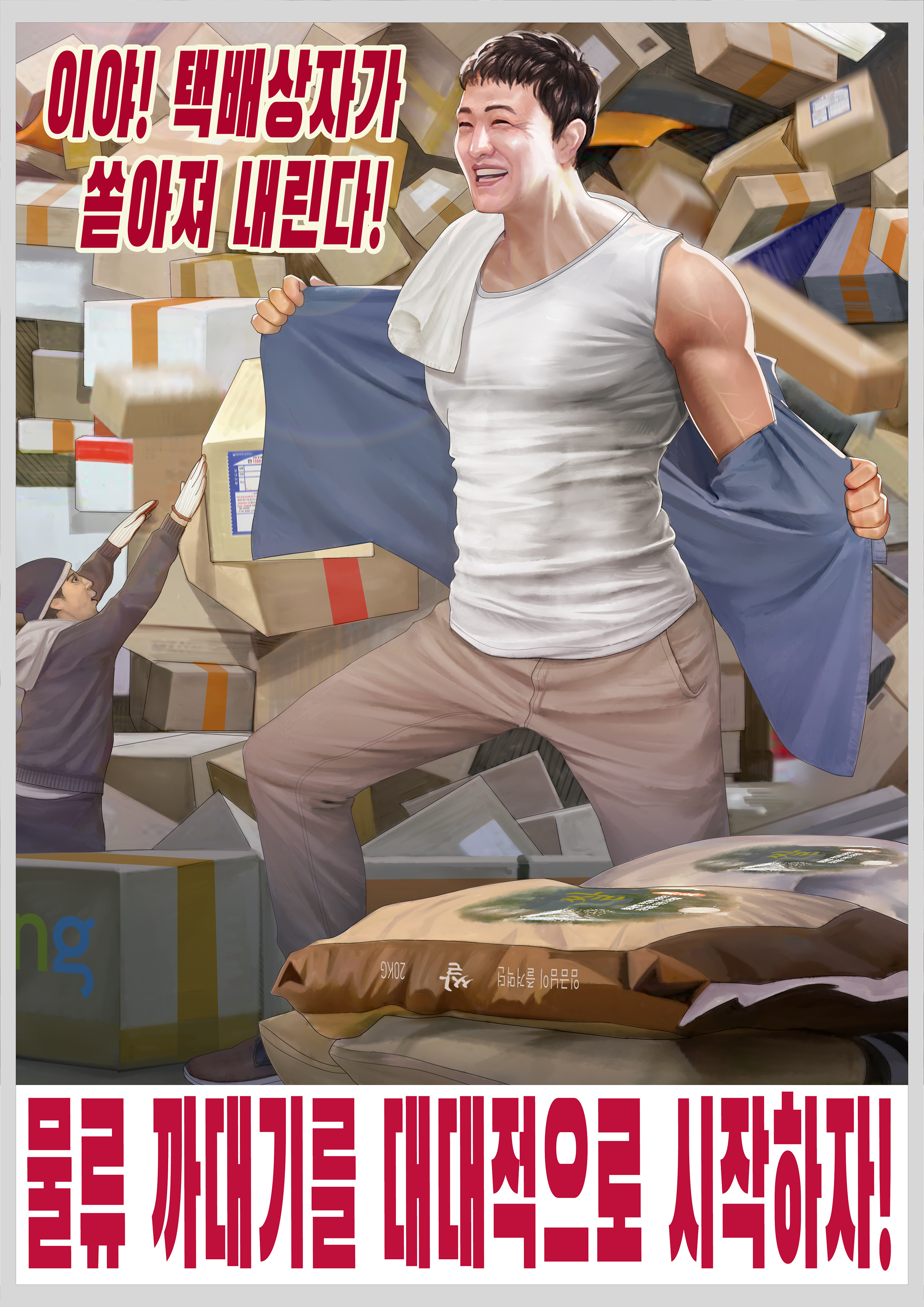 TheWonArt - Loading Boxes Job Poster