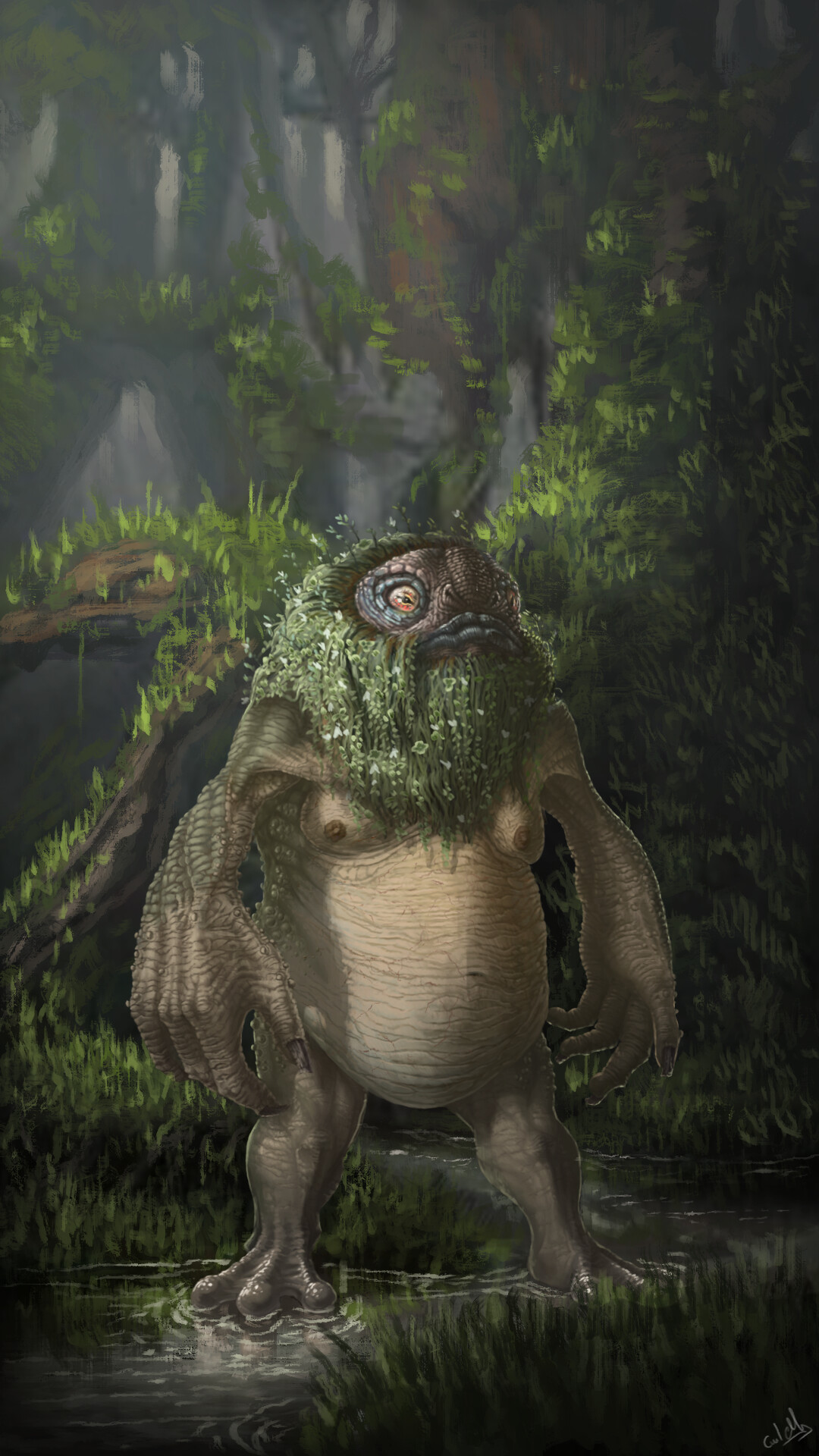 ArtStation - The spirit from the pond, Vodnik