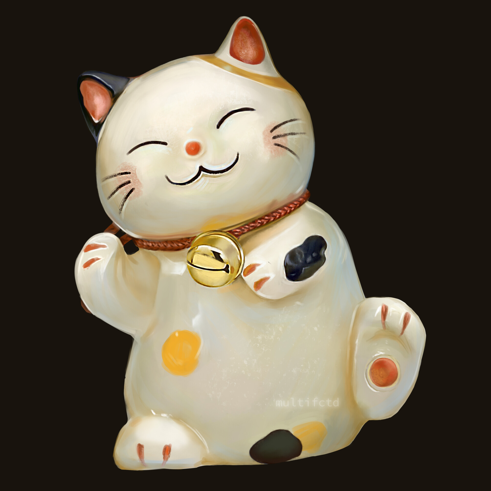 ArtStation - Maneki-Neko Study