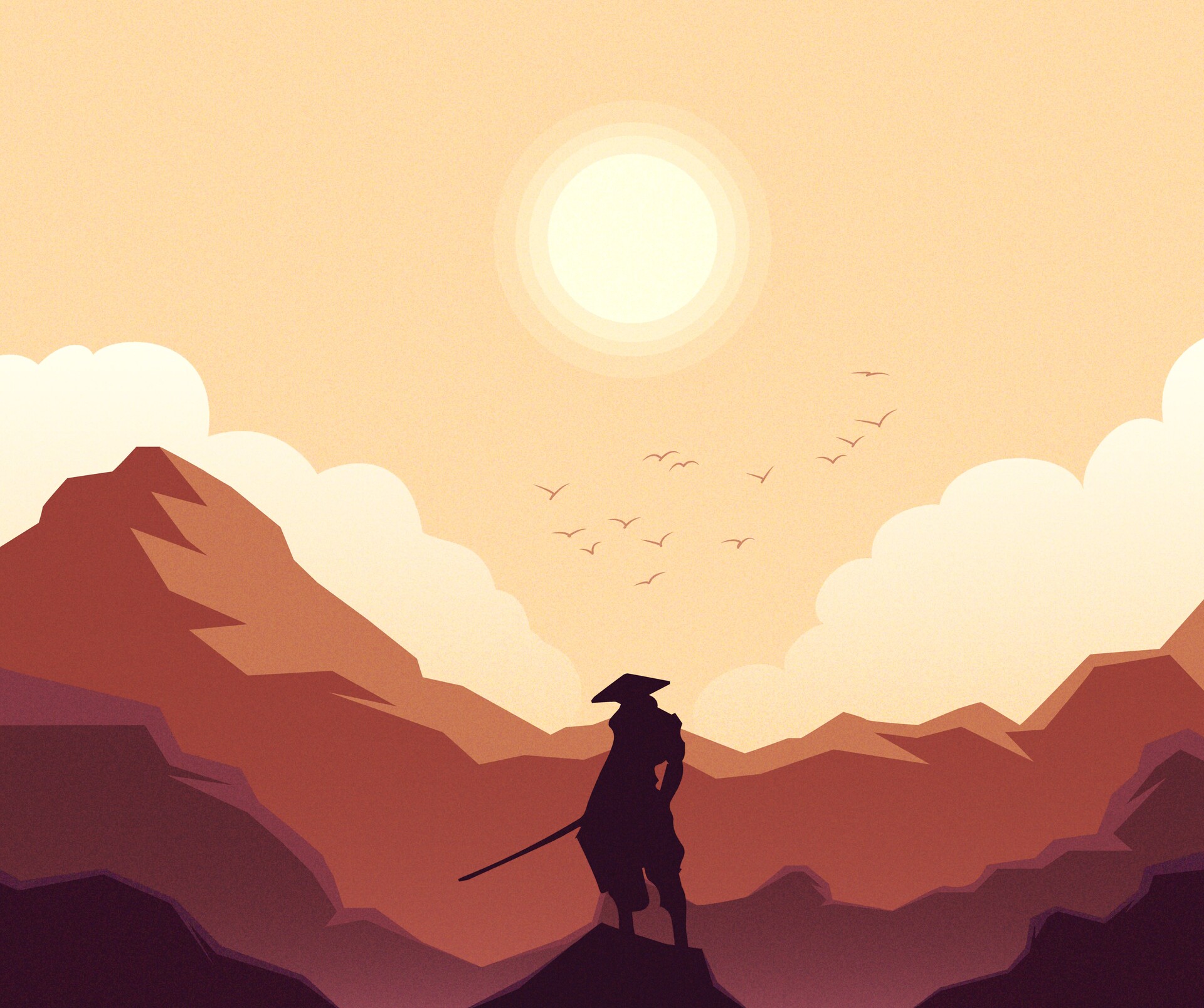 ArtStation - Samurai In The Mountains