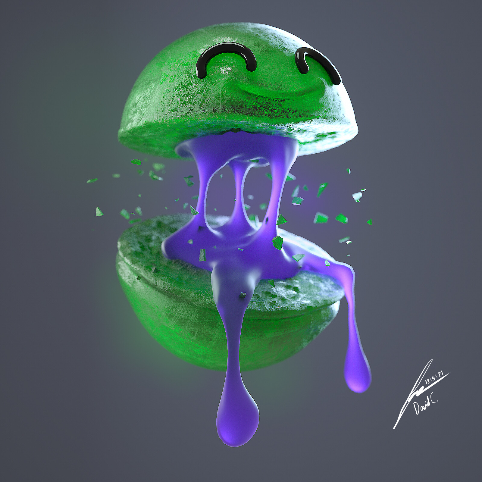 ArtStation - Froty - Mascot for a jawbreaker manufacturer