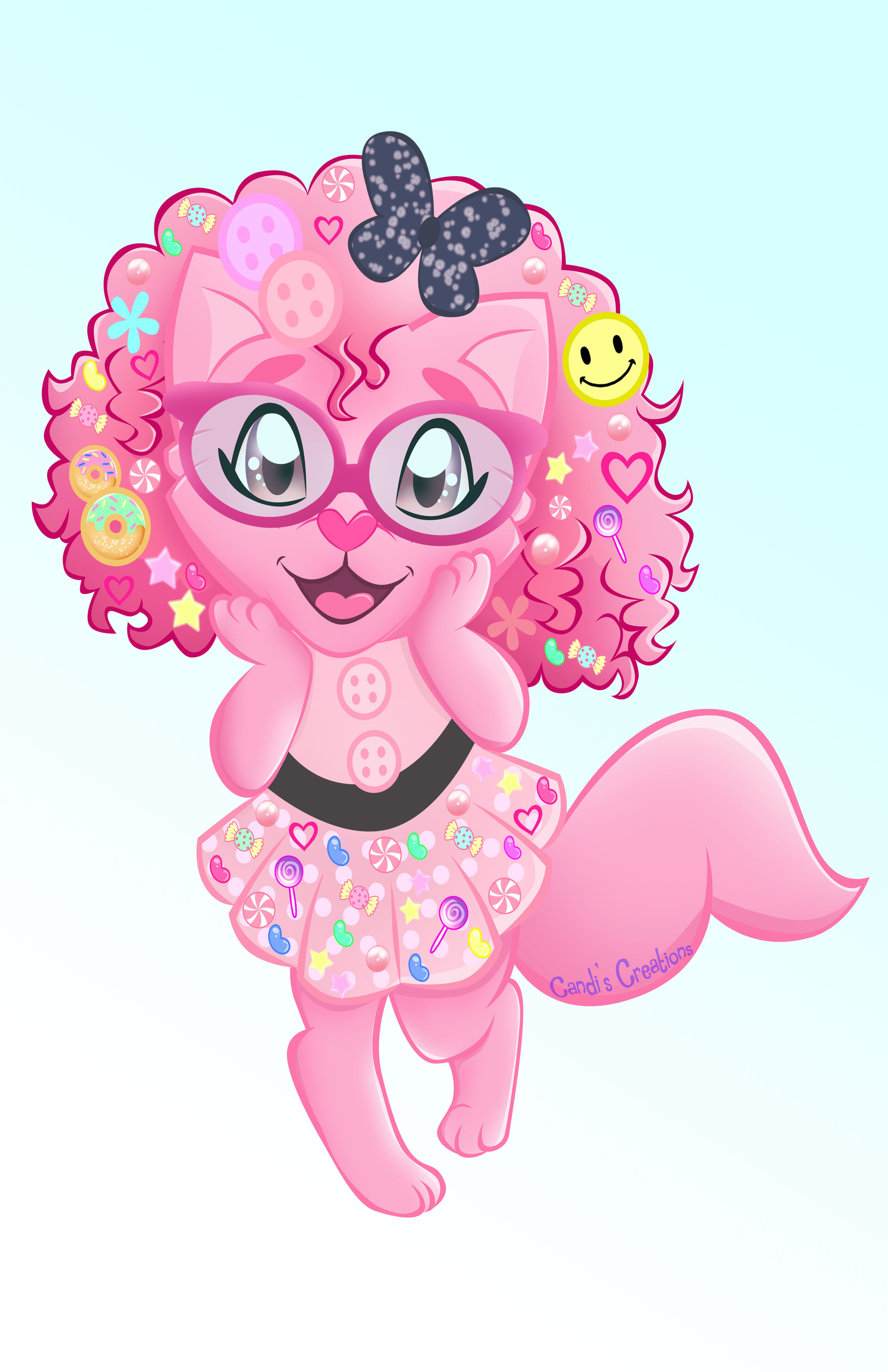 ArtStation - Cute pink Kitty