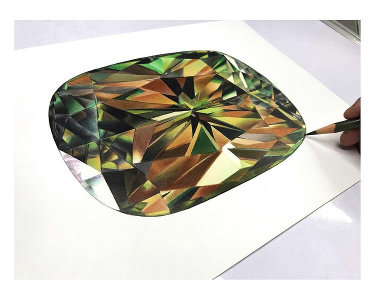 ArtStation - Drawing A realistic Gem