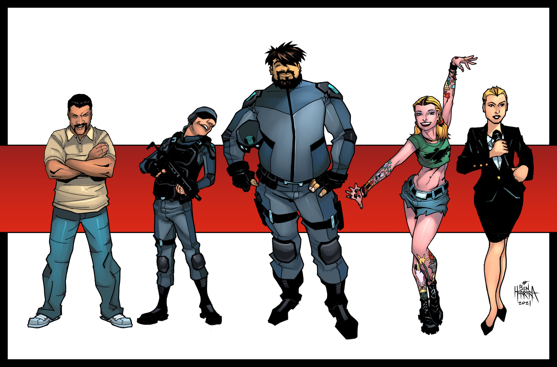 Ben Herrera - Henchman Animation Pitch Illustrations