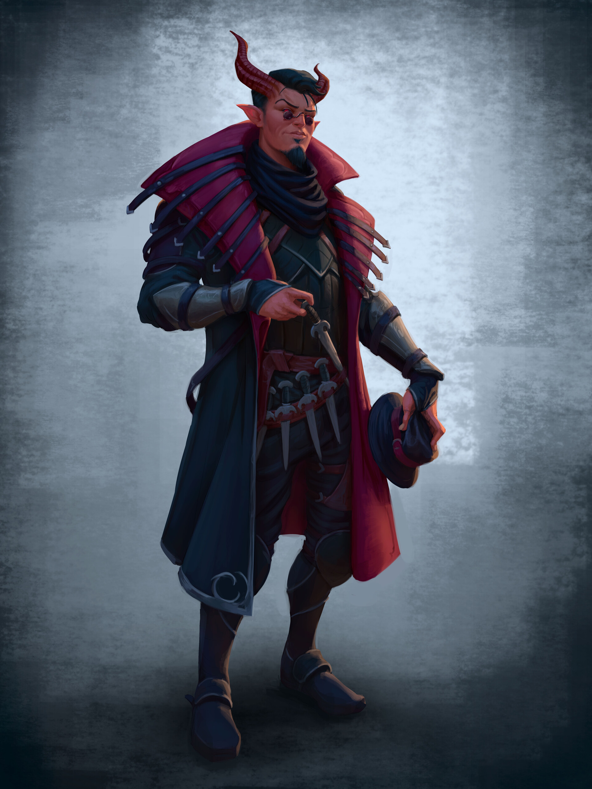 Tiefling by Kevin Sardinha : r/characterart