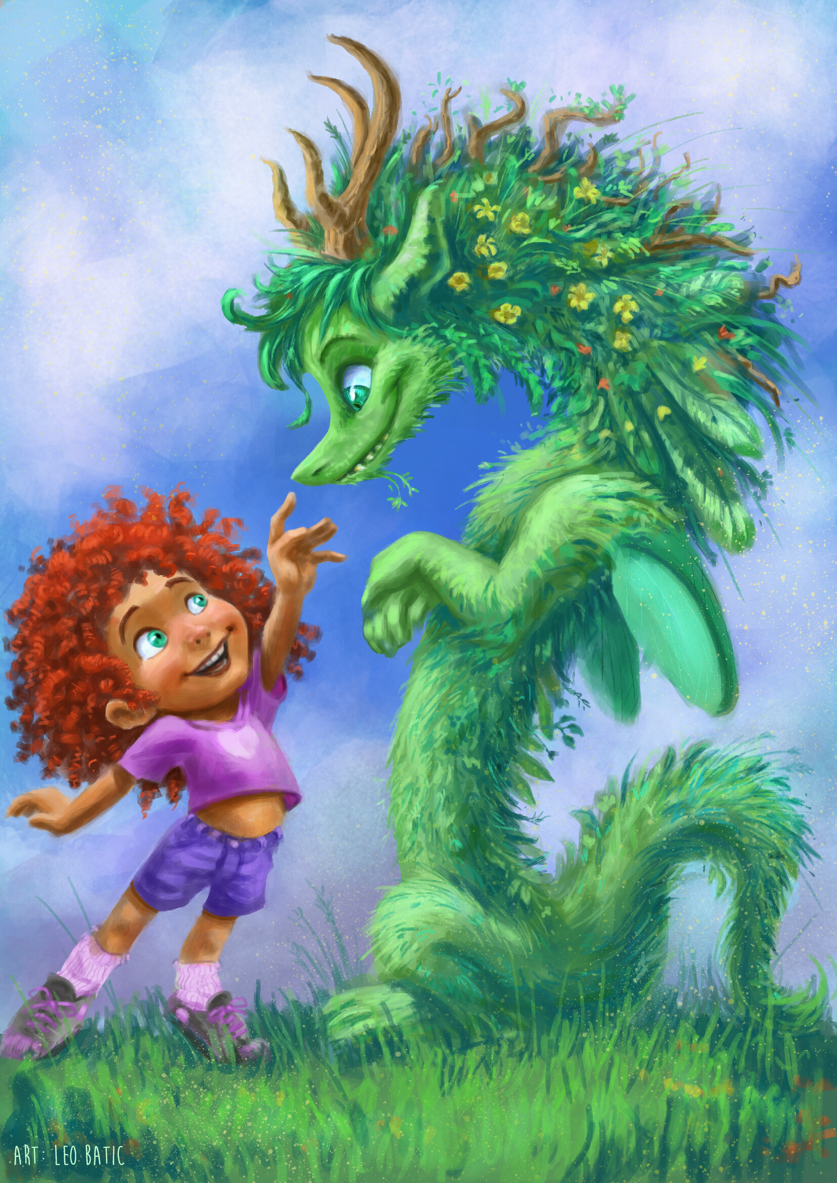 ArtStation - Grass Dragon