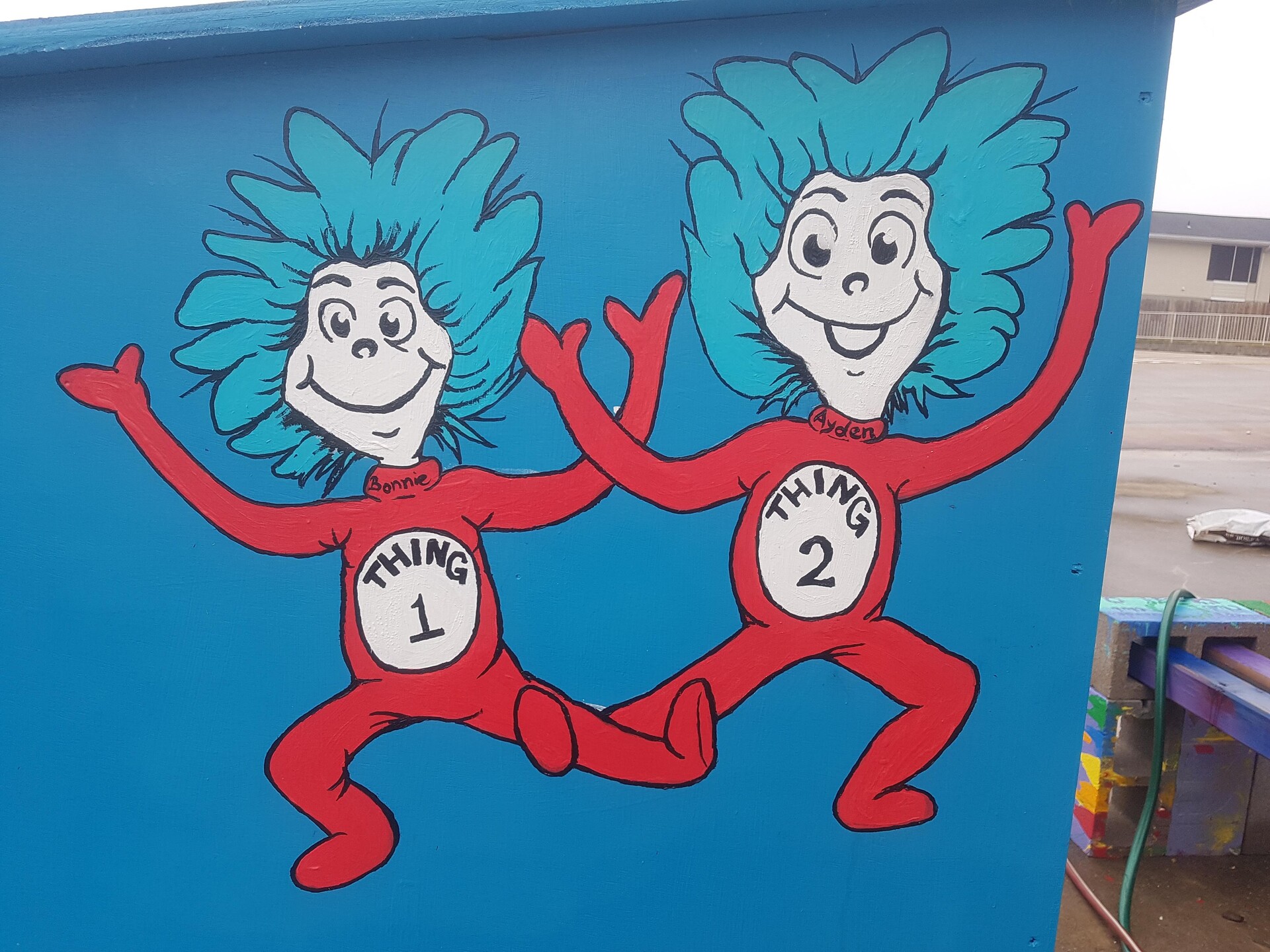 Thing 1 And Thing 2 Drawing