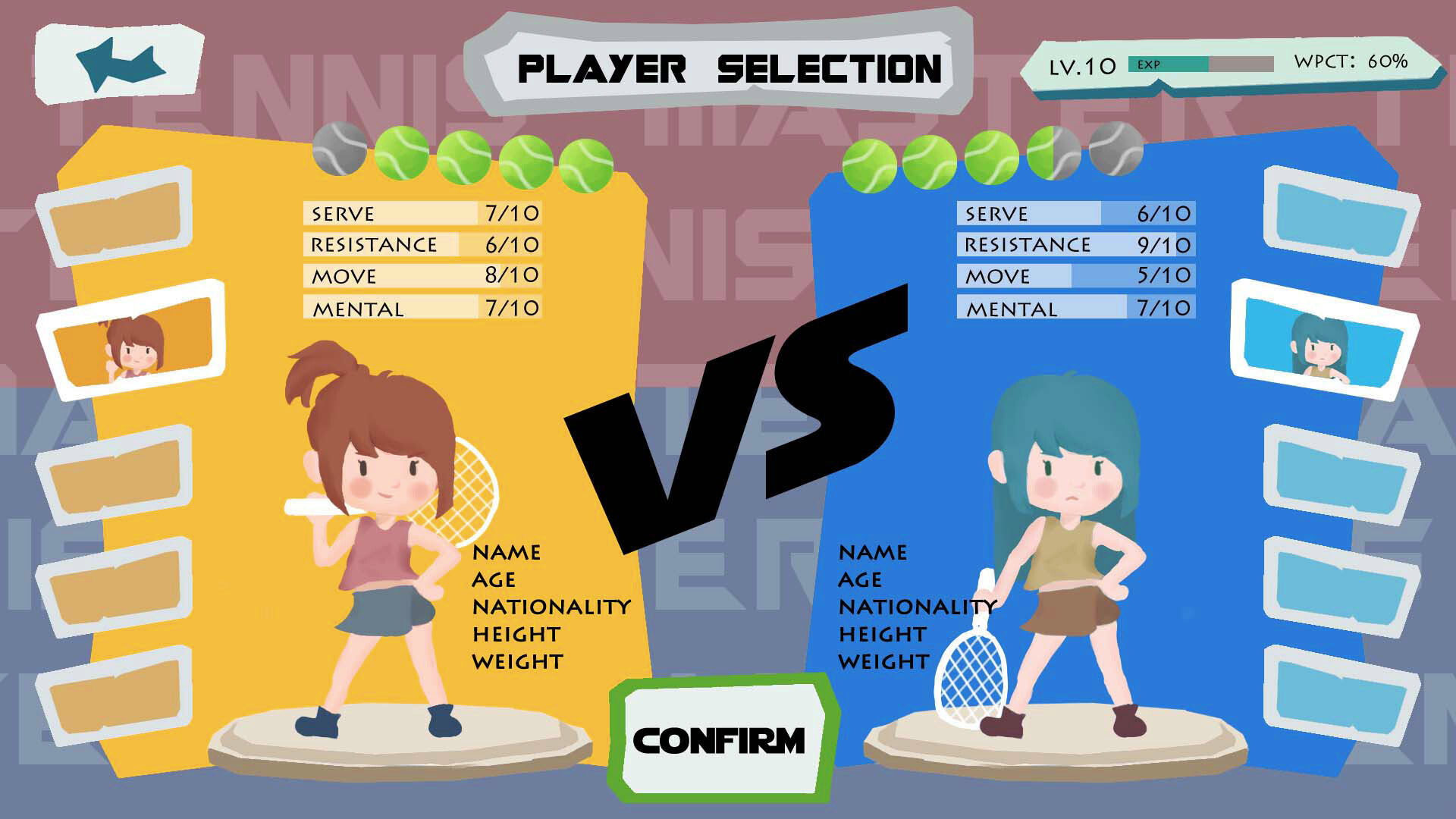 ArtStation - UI concept - characters menu