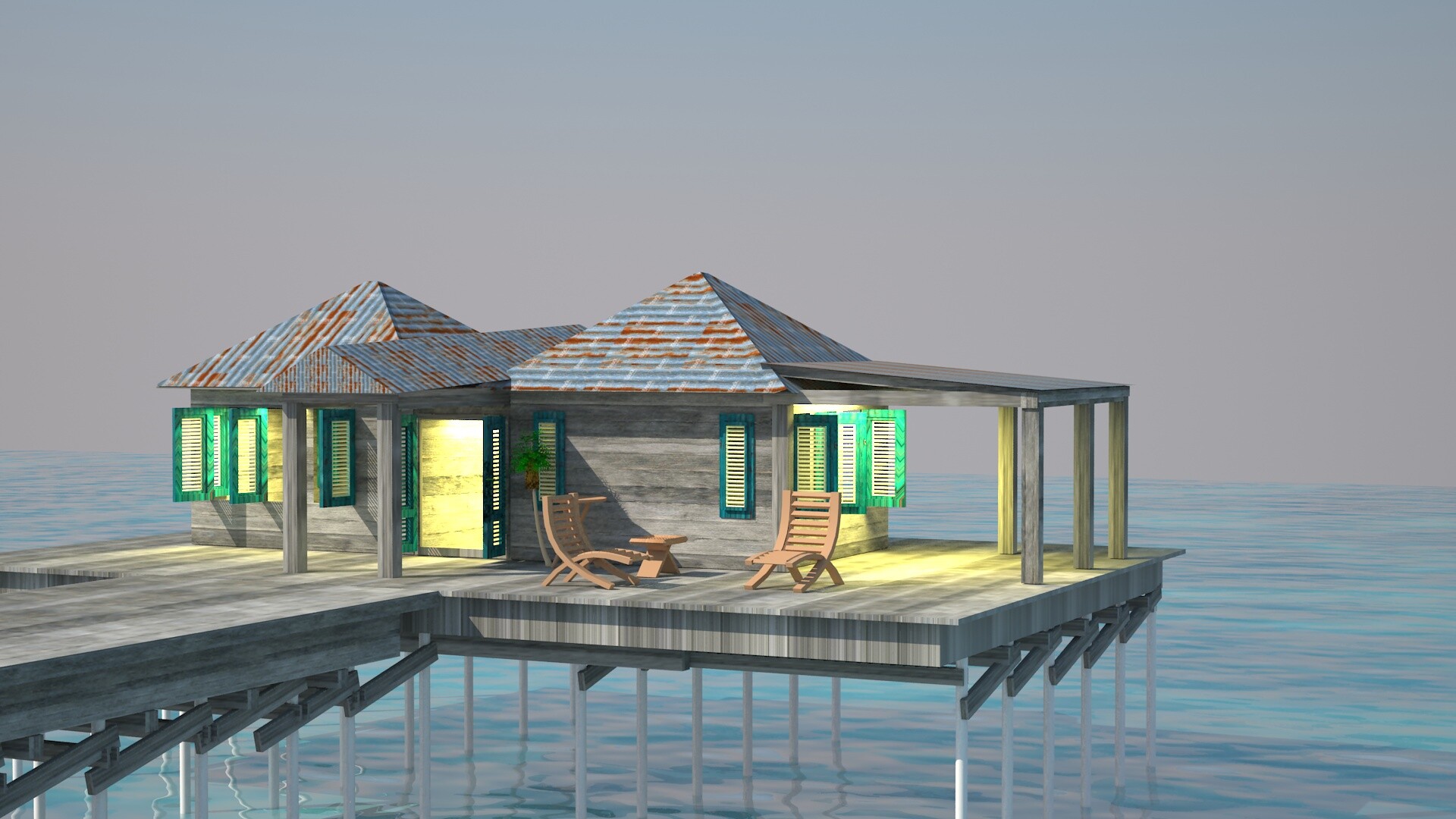 ArtStation - beach house